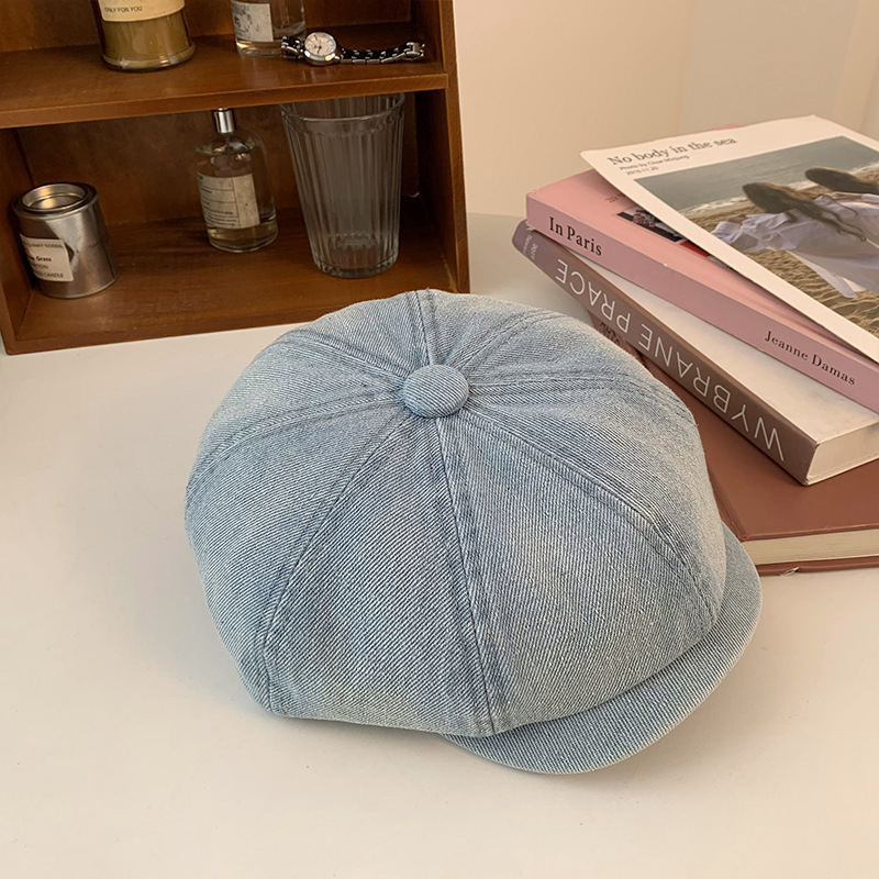 LinYooLi Cowboy Forward Hat Female Autumn And Winter Version Of The ...