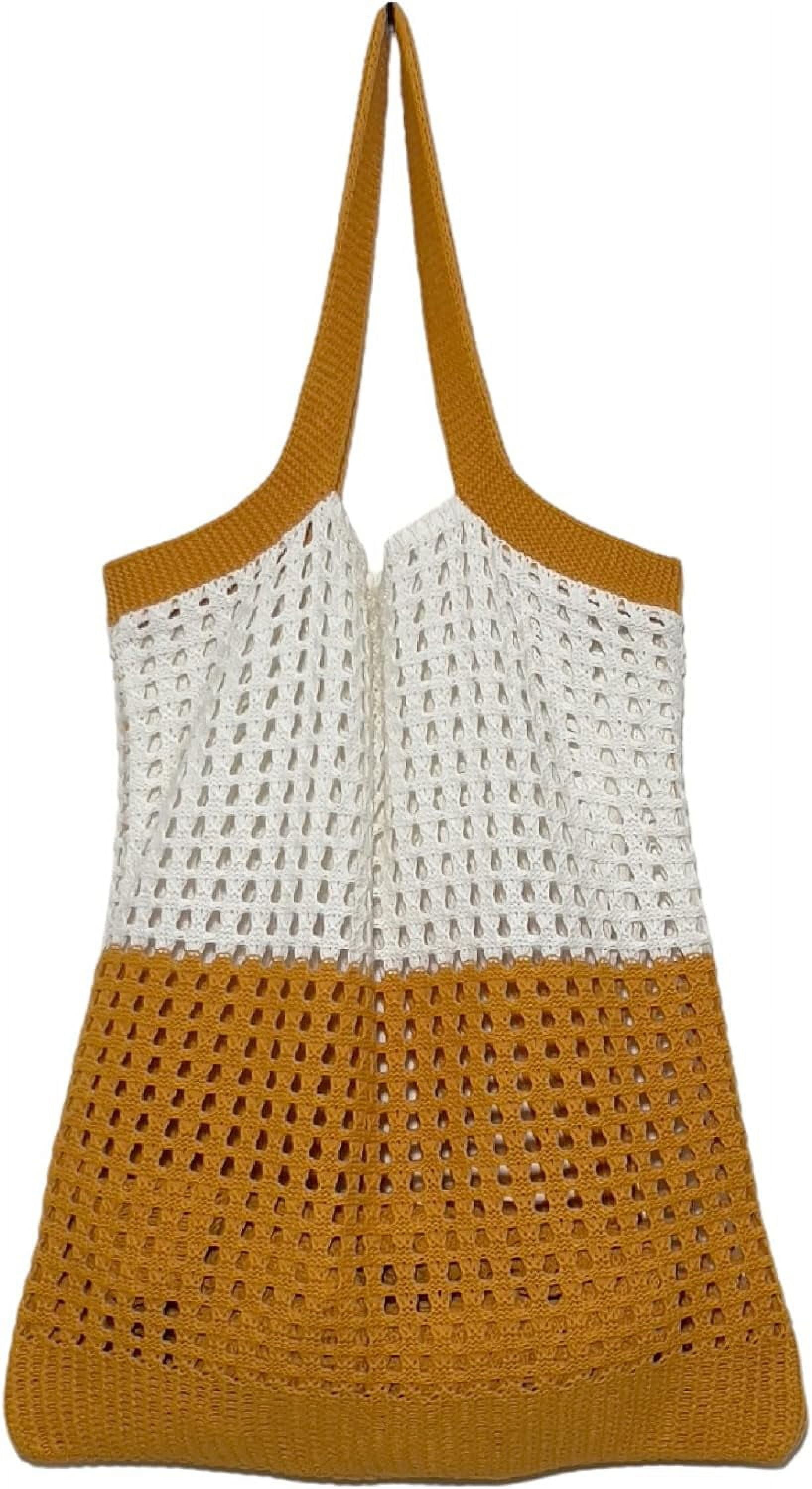 LinYooLi Crochet Tote Bag Aesthetic Tote Bag Y2k Accessories Y2k ...