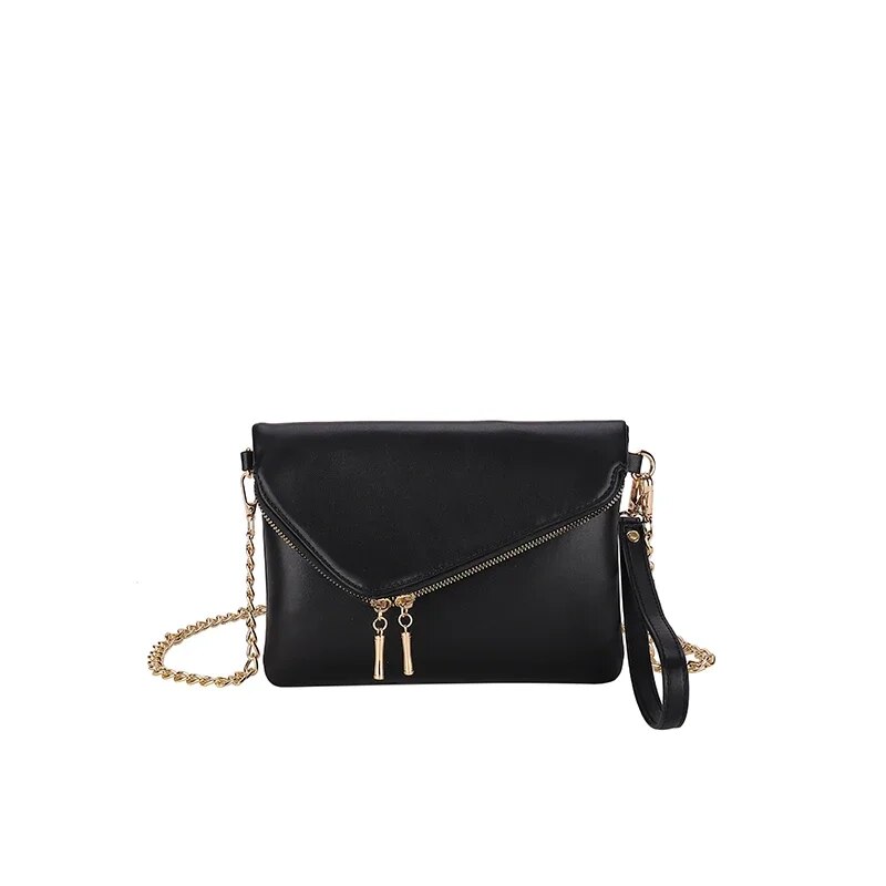 LinYooLi Designer Style Envelope PU Handbags Chains Solid Simple Unique ...