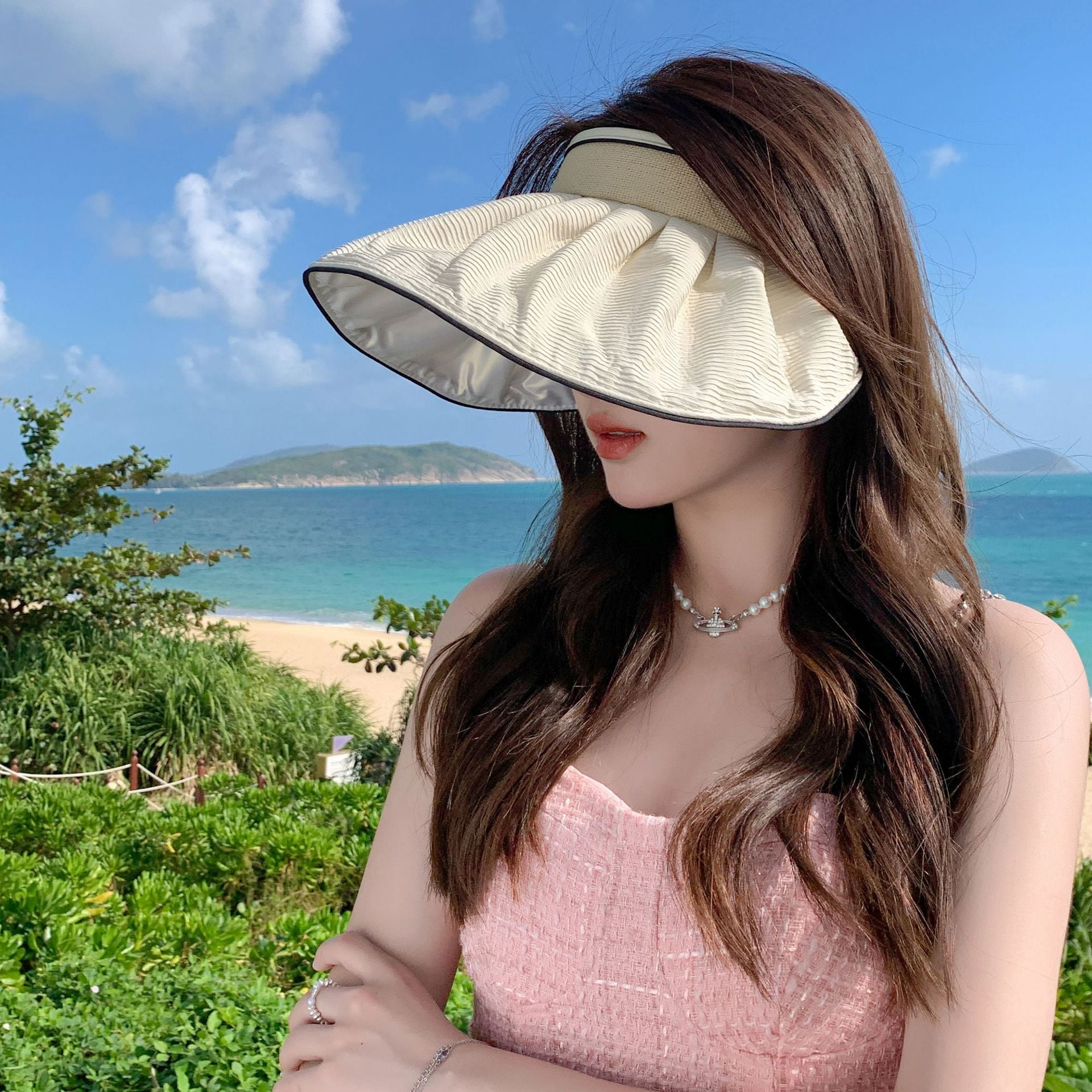 LinYooLi Empty Cap Female Summer And Autumn Big Eaves Anti Ultraviolet Shading Version Of The ...
