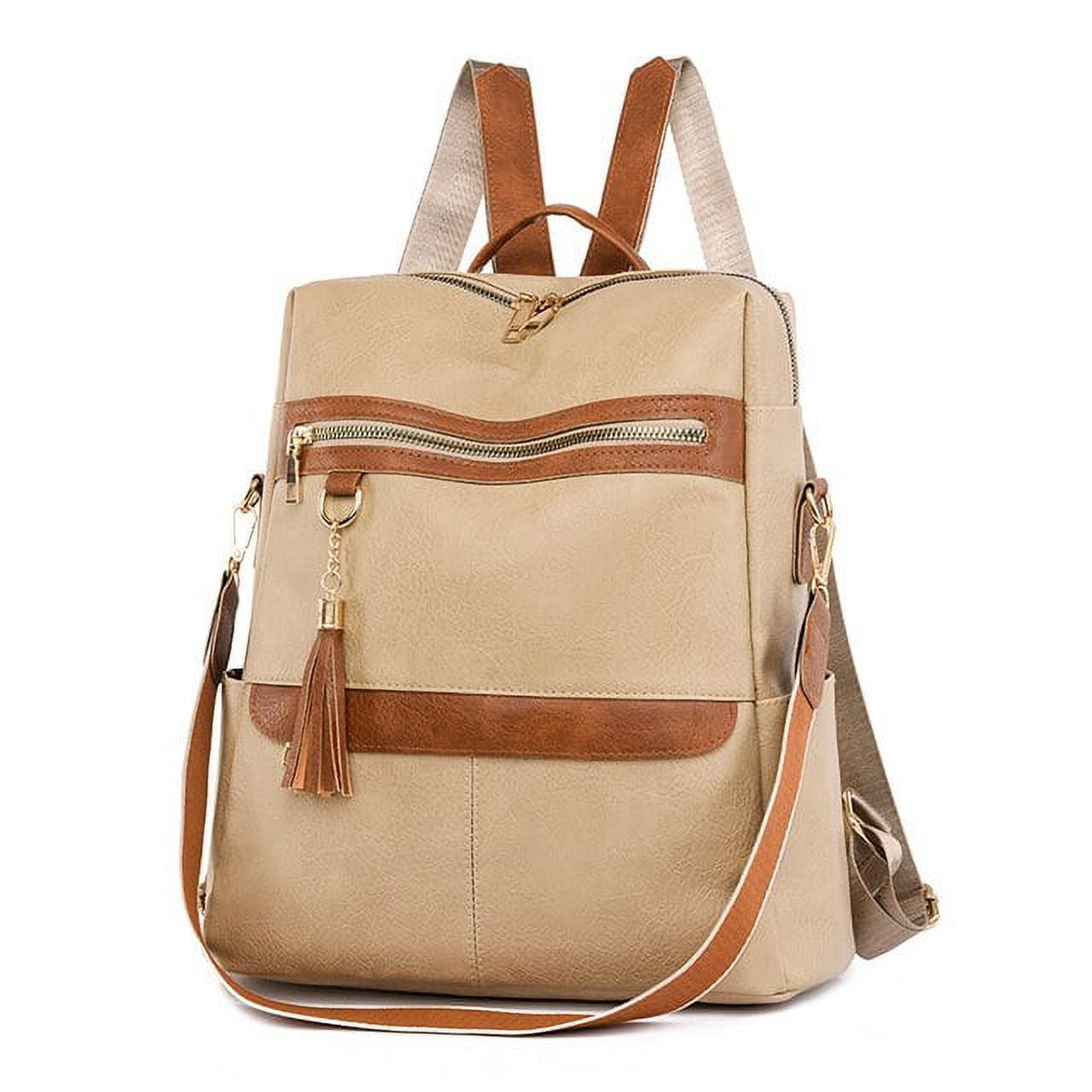 LinYooLi Fashion Soft PU Leather Backpacks for Women Female Shoulder ...