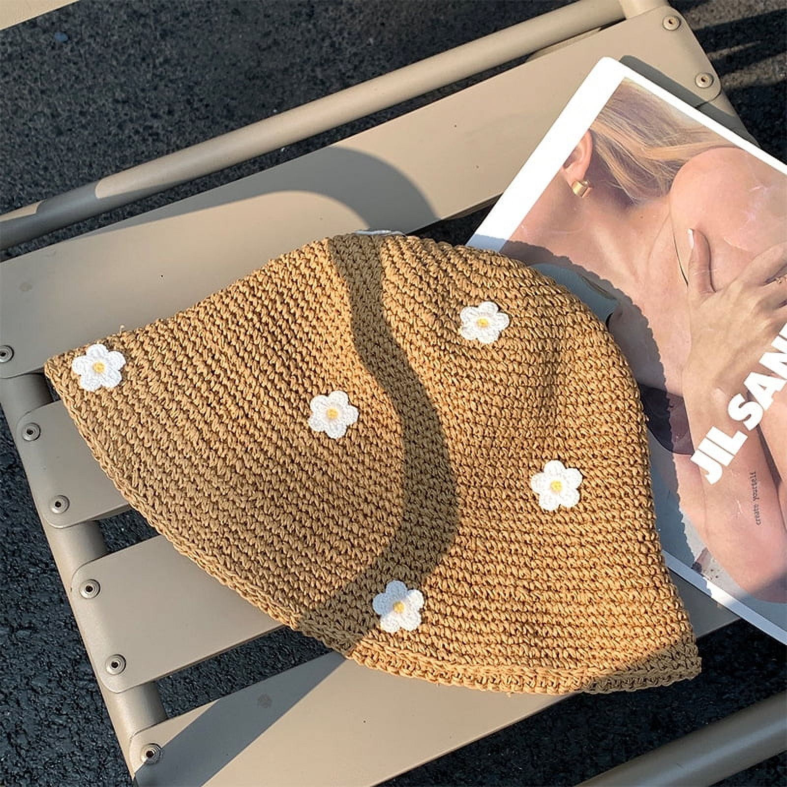 LinYooLi Fisherman Straw Hat Female Summer Little Fresh Sun Sun ...