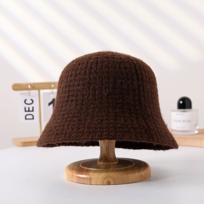 LinYooLi Fisherman's Hat Women's New Face Showing Small Hat Knitted ...