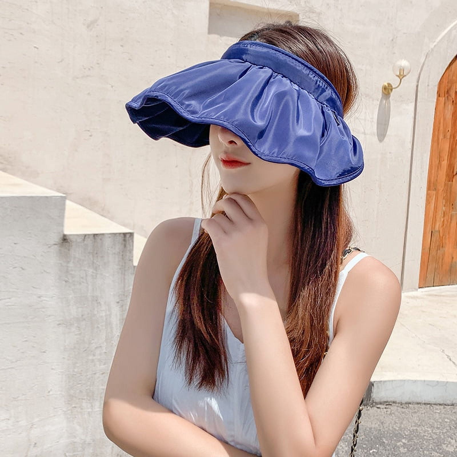 LinYooLi Hat With Black Rubber Sun Protection, UV Protection, Face ...