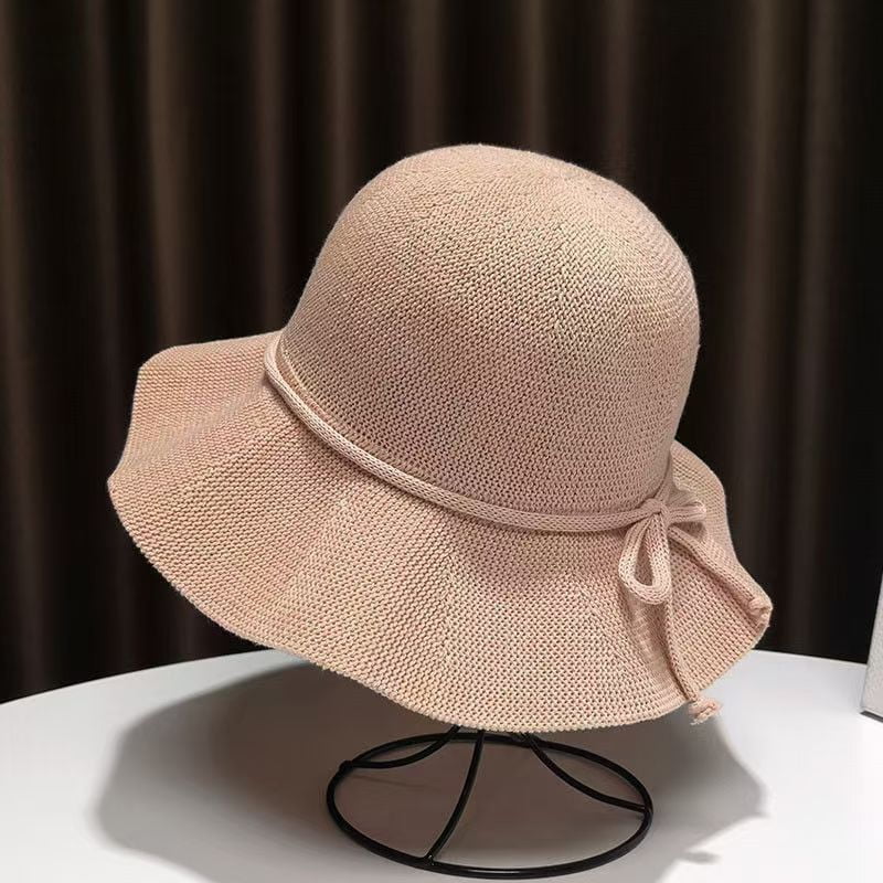 LinYooLi Hat Children Summer Bow Sun Protection Hat With Ruffle Edge ...