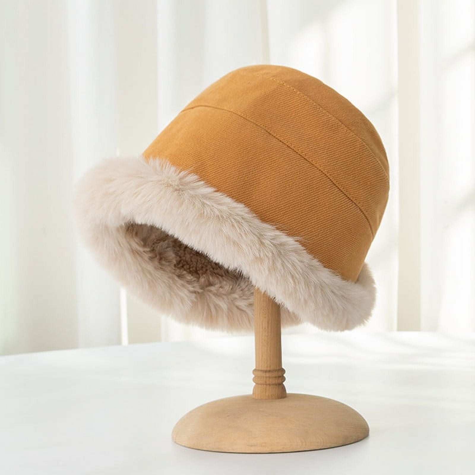 LinYooLi Hat Female Plush, Festivals, Mongolian Hat Rolling Fisherman ...