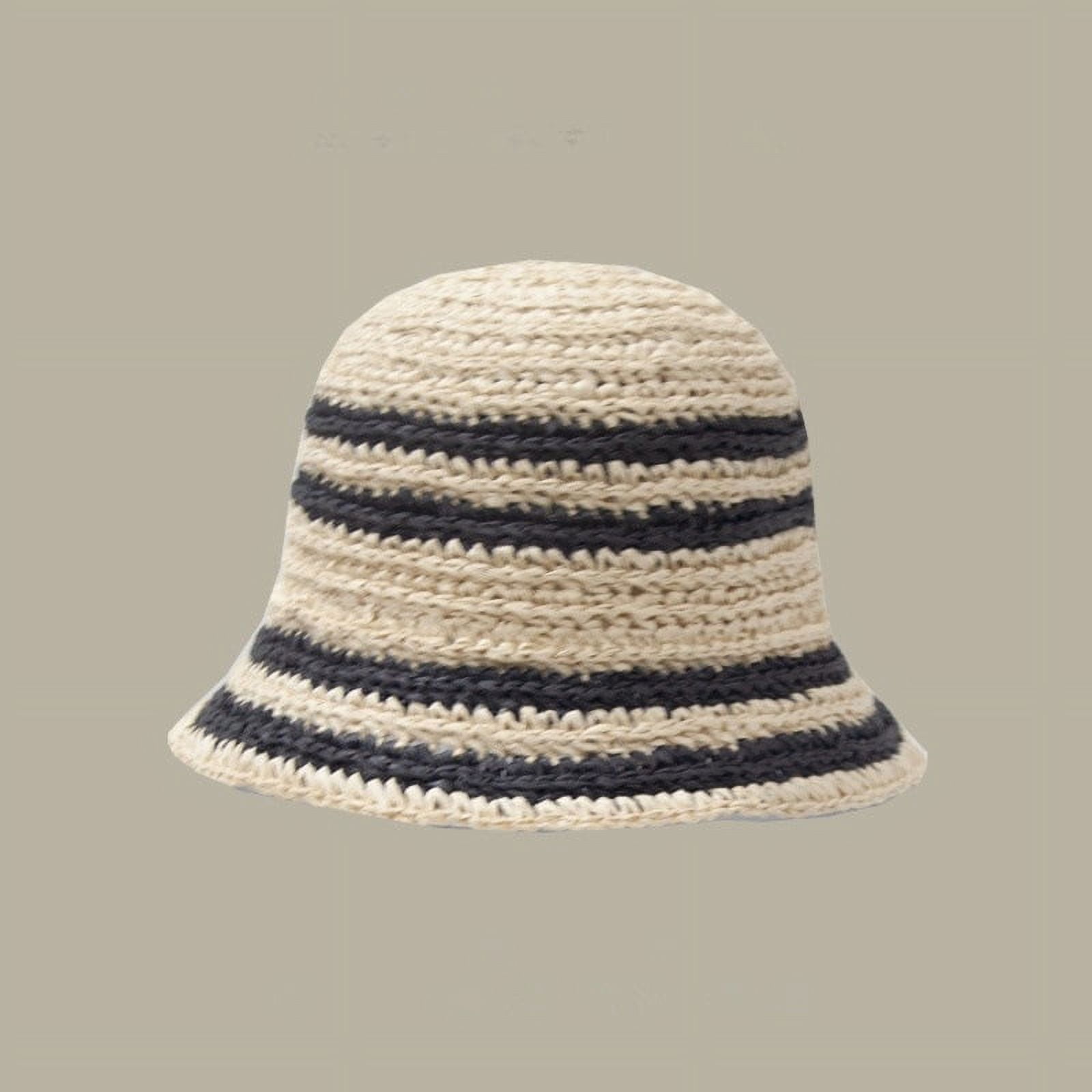 LinYooLi Hat Female Version Of Casual Large Eaves Striped Sedaning Cap ...