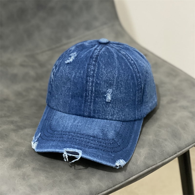 LinYooLi Hat Girl Spring And Summer New Denim Baseball Cap Street Trend ...