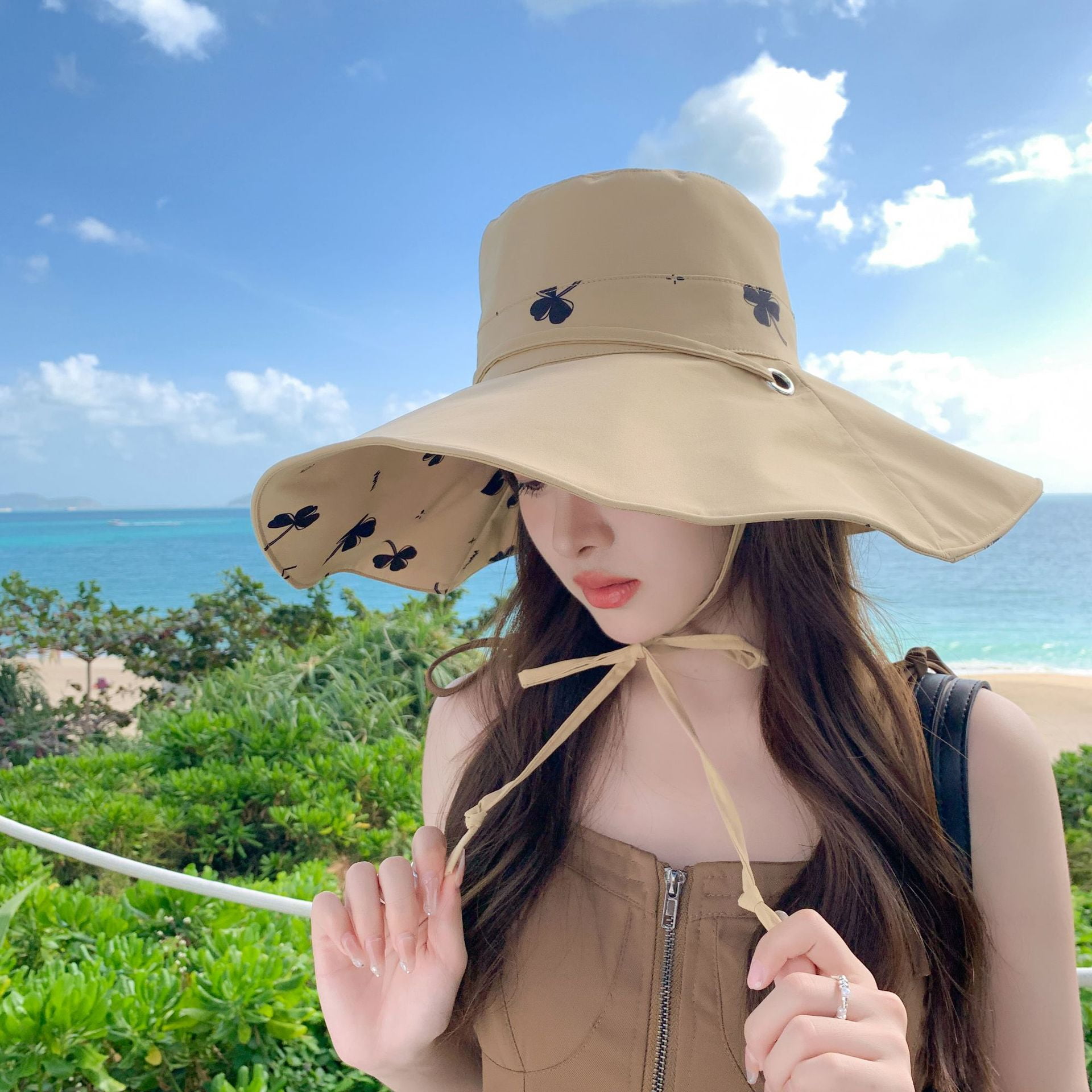LinYooLi Hat Windproof Tourism Explosion Sun Hat Neck Outdoor Fashion ...