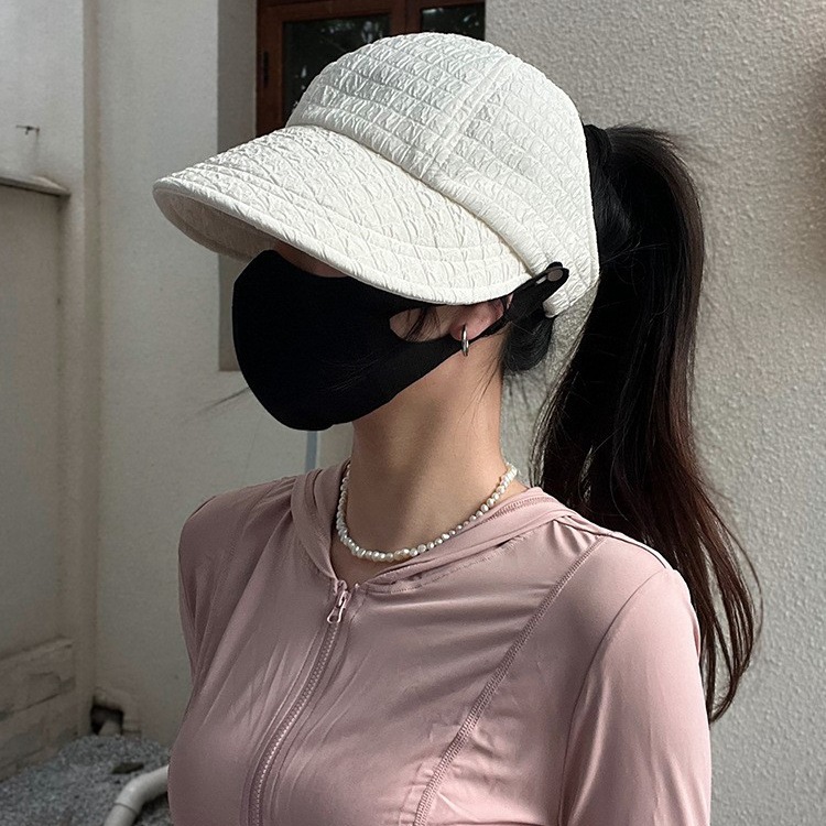 LinYooLi In Summer, Ponytail Duck Tongue Cap Female Outdoor Sunshade ...