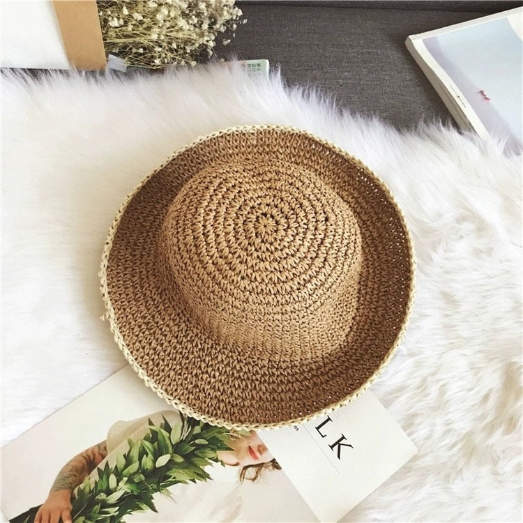LinYooLi Internet Celebrity Hand Woven Straw Hat Shows Faces In Spring ...