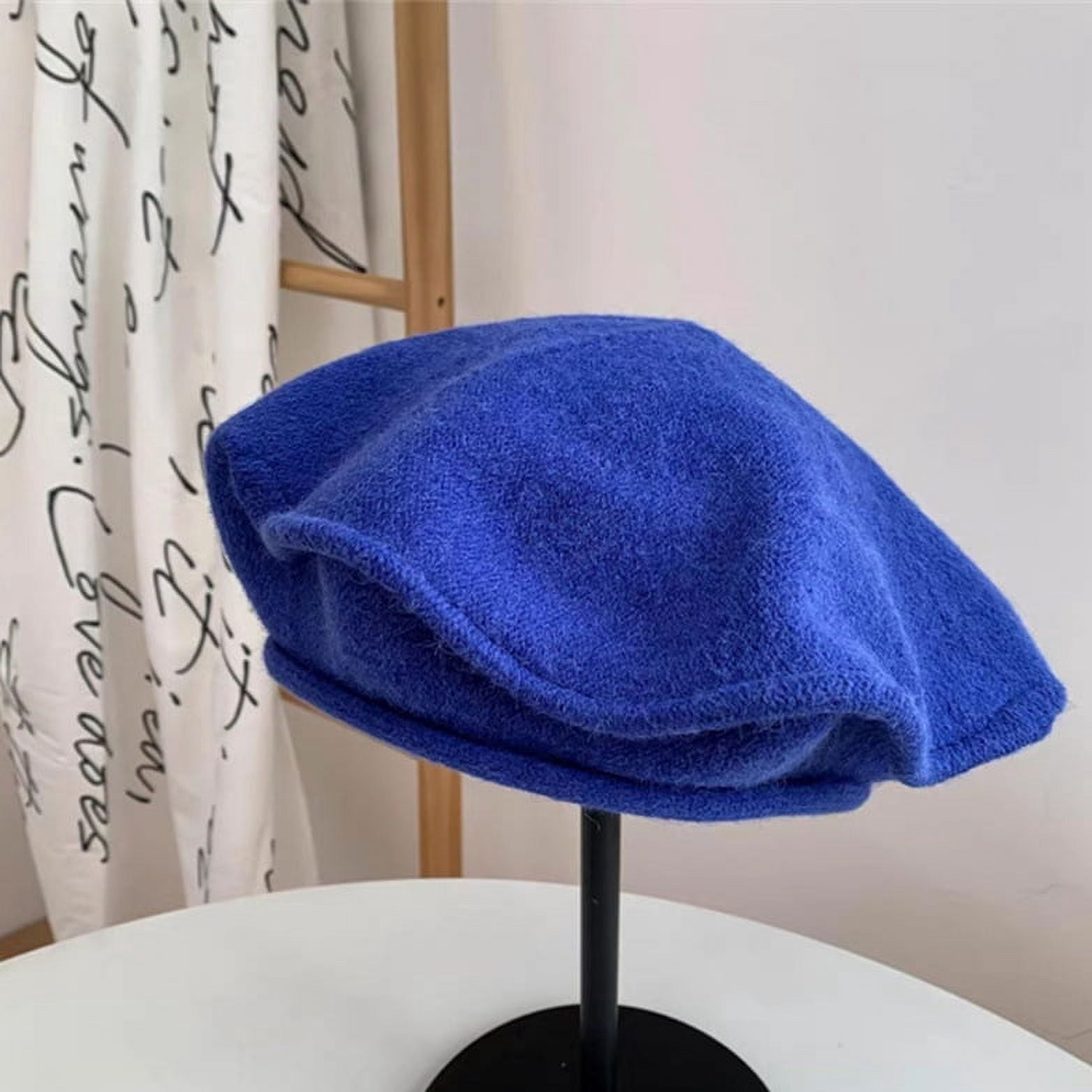 LinYooLi Knitted Beret Women In Autumn And Winter Big Head Surround ...