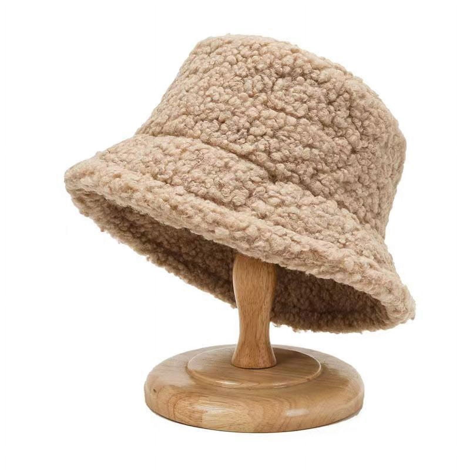 LinYooLi Lamb Fisherman Hat Female Solid Color Light Board Cute Little ...