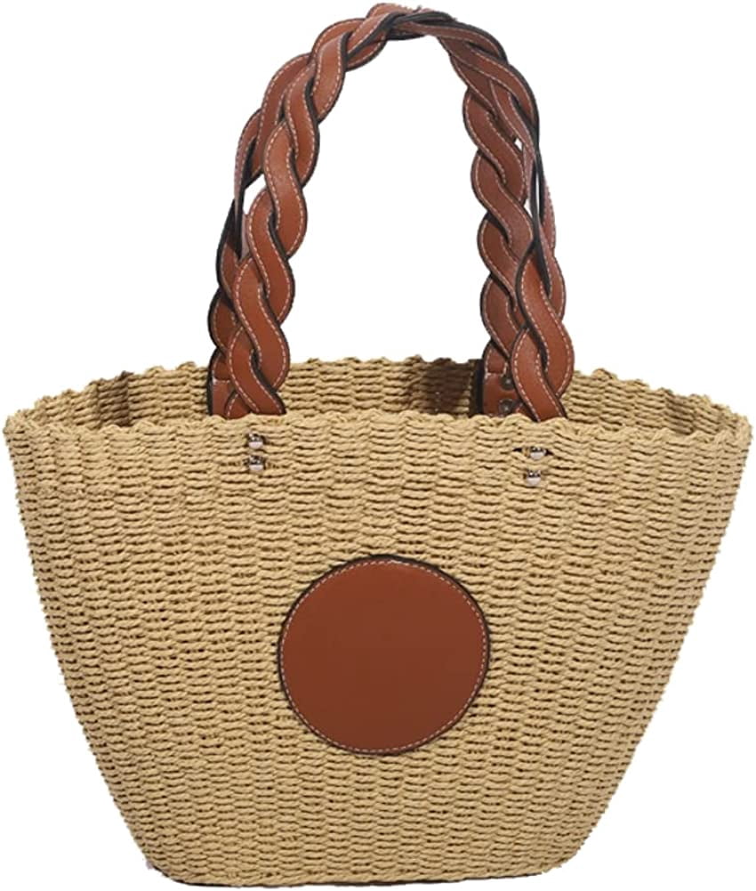 LinYooLi Large Straw Bag for Women, Summer Beach Bag Handwoven Hobo ...