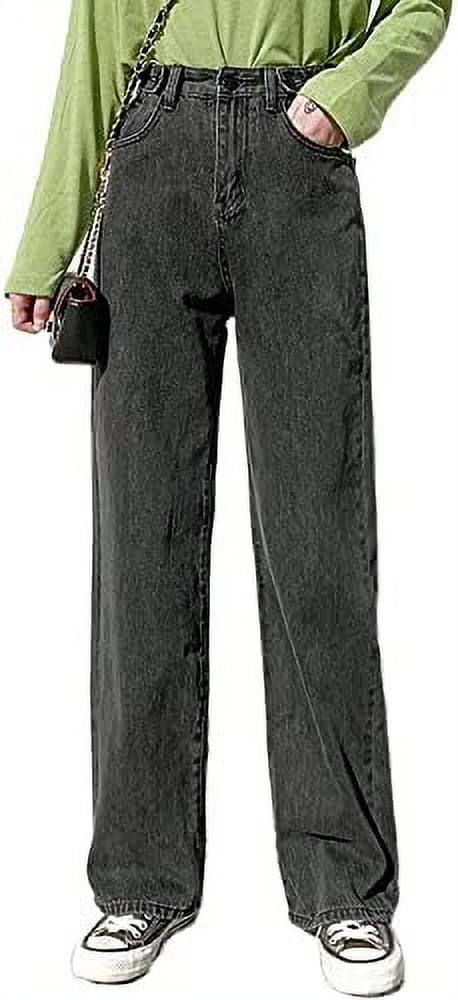 LinYooLi Loose Ripped Boyfriends Jeans High Waist Baggy Emo Pants ...