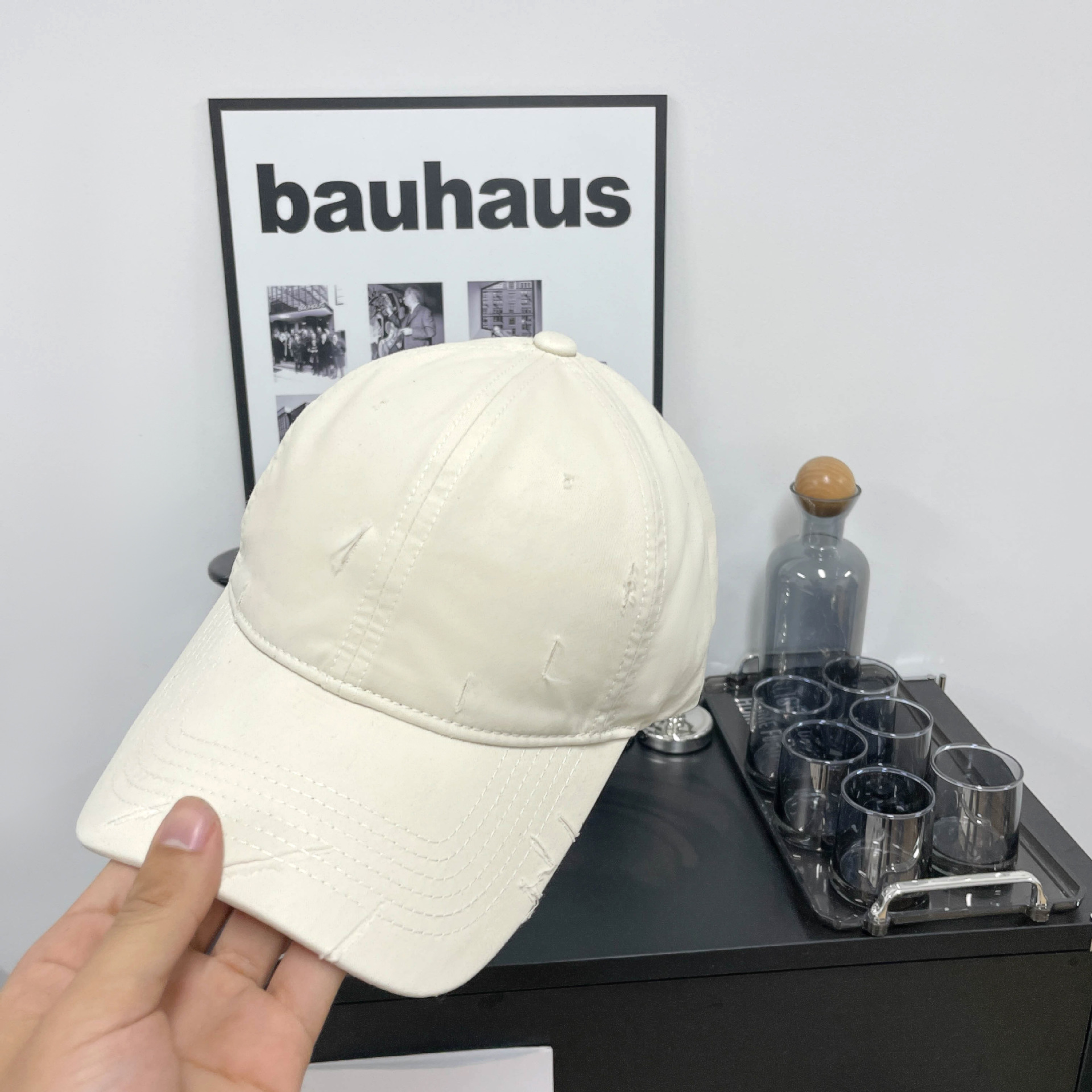 LinYooLi Make Old Grinding Water Washing Cotton Soft Top Baseball Hat ...