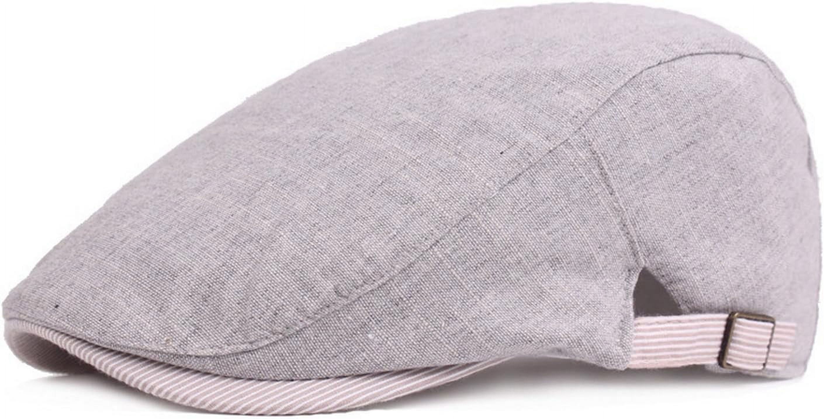 LinYooLi Men's Classic Cotton Duckbill Newsboy Beret Ivy Cap Cabbie ...