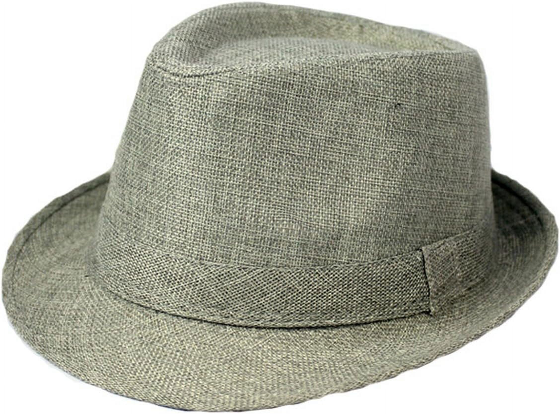 LinYooLi Men's Women’s Classic Cotton Fedora Trilby Gangster Gentleman ...