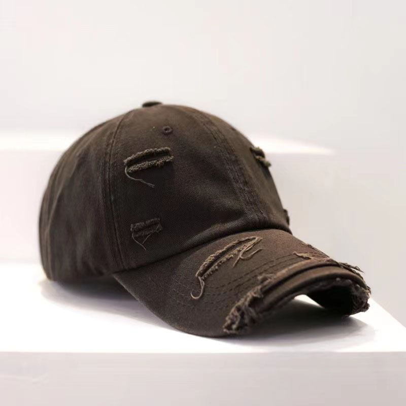 LinYooLi New Break Edge Broken Baseball Hat Male Mermid Old Sun Hat ...