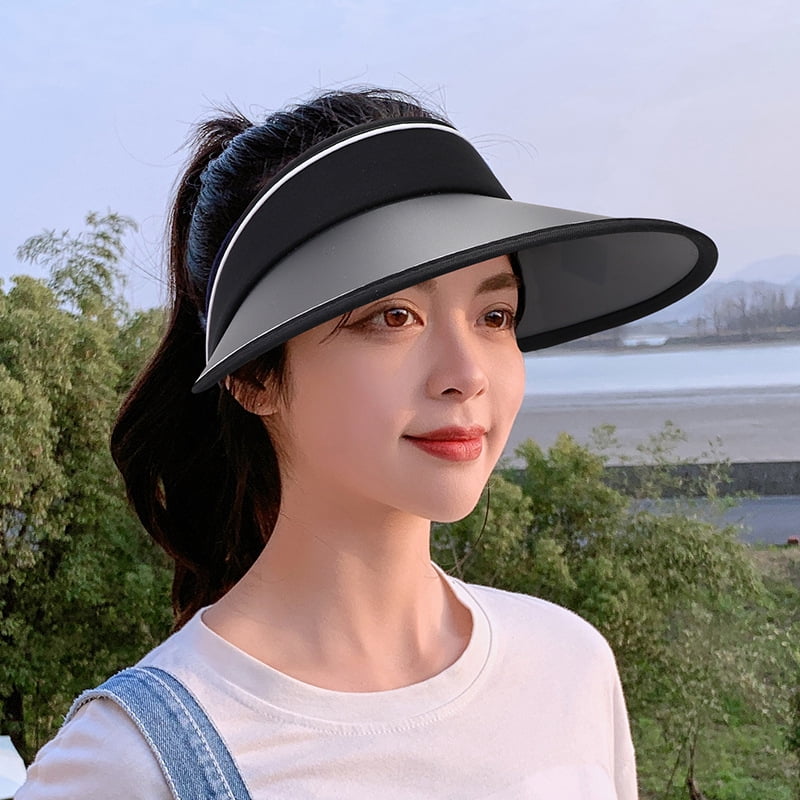 LinYooLi New Style Women's Adjustable Hat With Empty Top, UV Resistant ...