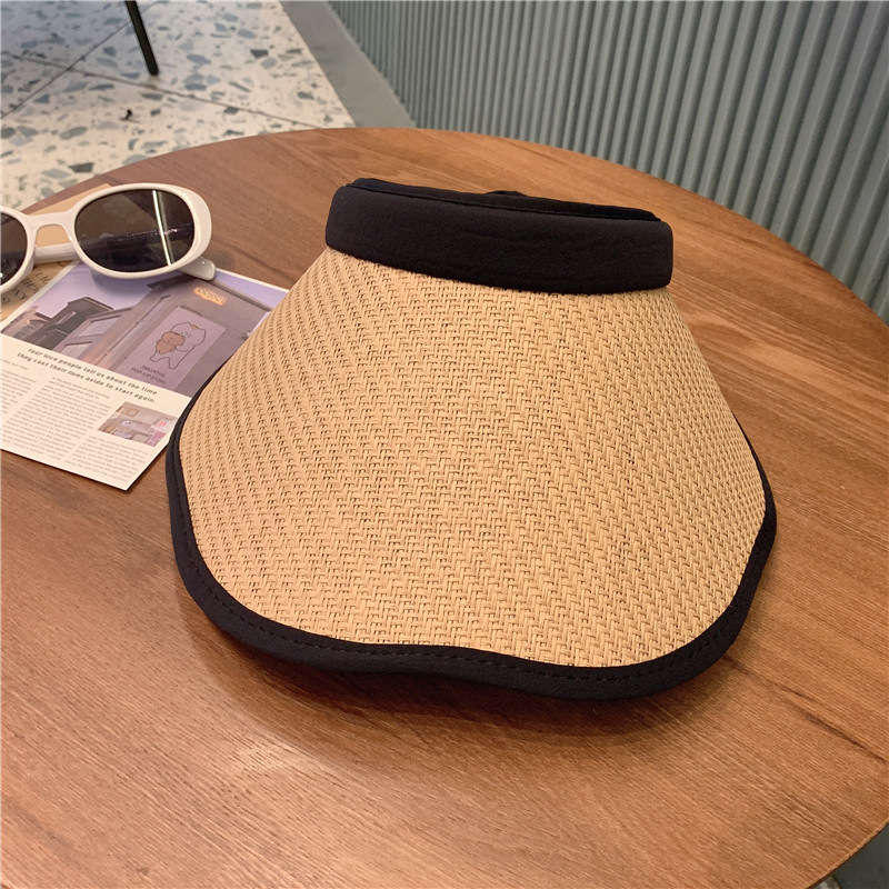 LinYooLi New Vinyl Empty Top Sunscreen Hats Female Anti Ultraviolet ...