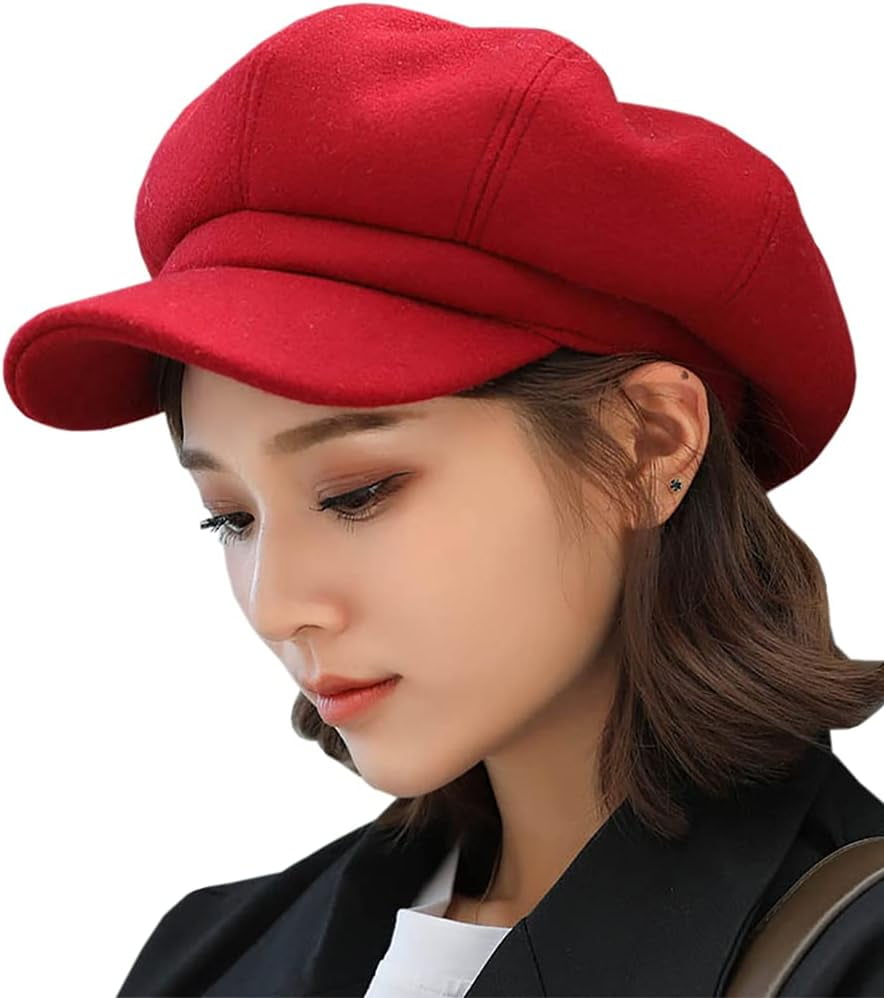 LinYooLi Newsboy Hats for Women, Women Newsboy Hat Trucker Hat Beret ...