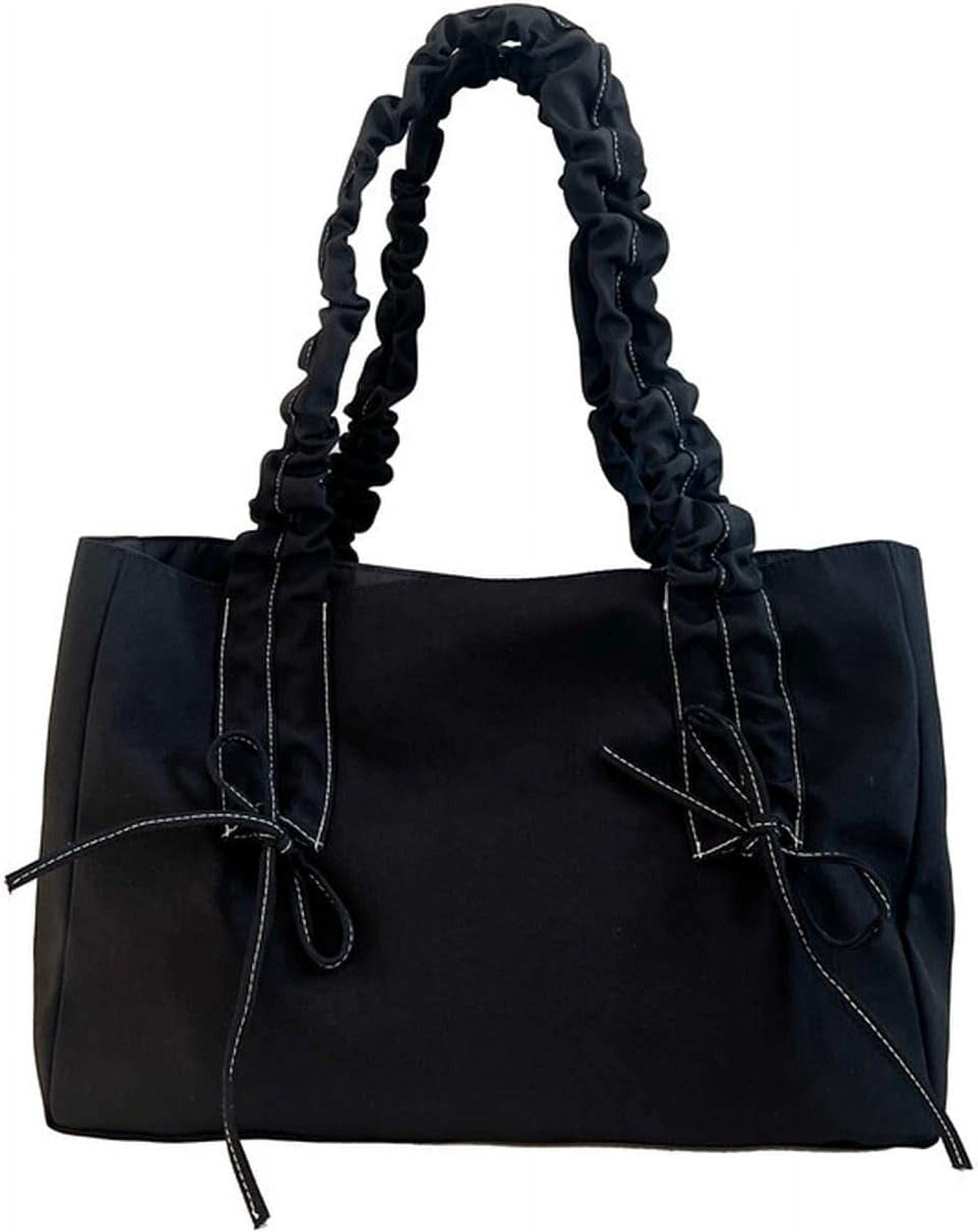 LinYooLi Nylon Bow Tote Bag Multiple Pockets Hobo Bags Women Crossbody ...