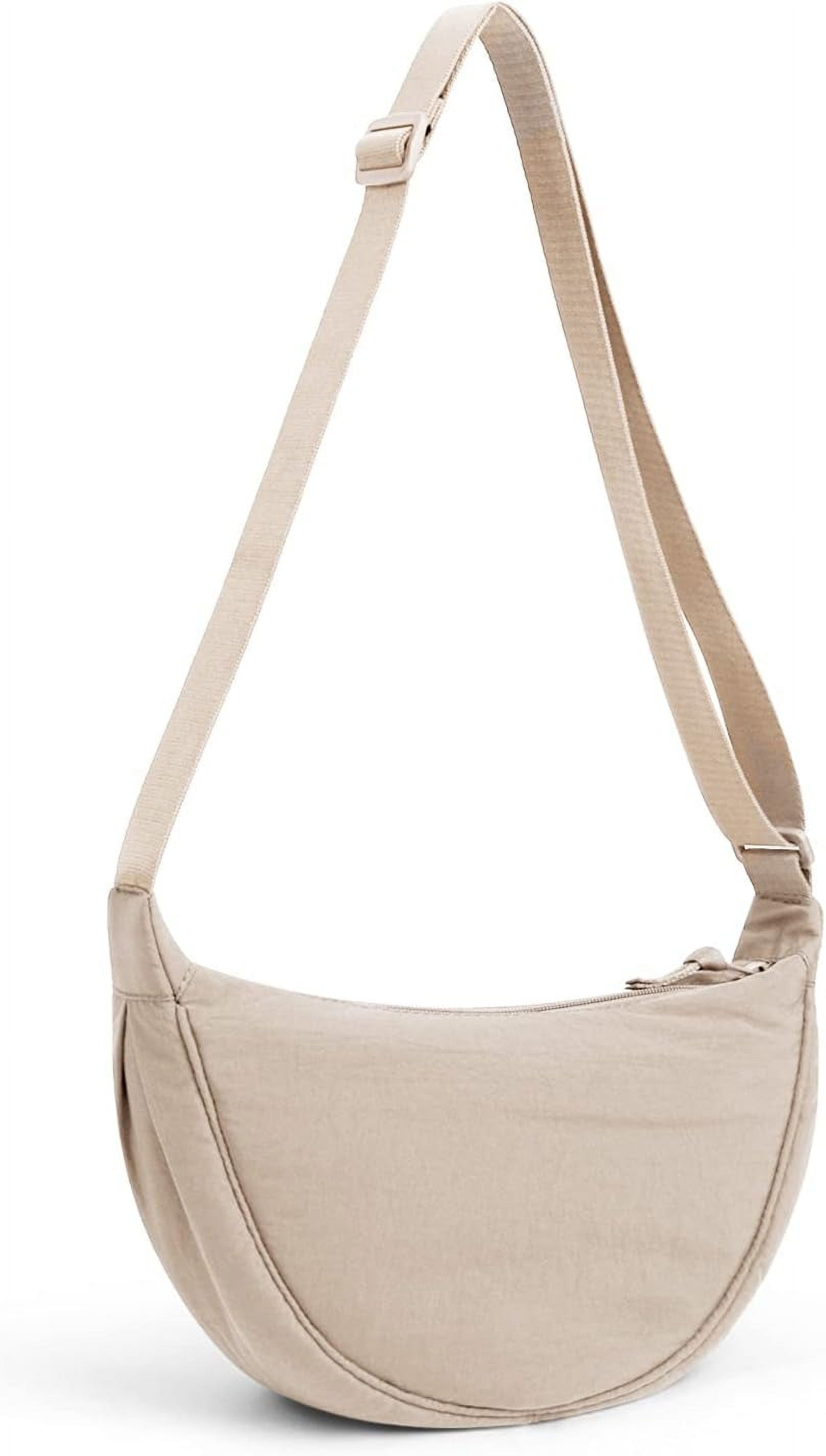 LinYooLi Nylon Crescent Bag Small Sling Crossbody Bag for Women Men ...