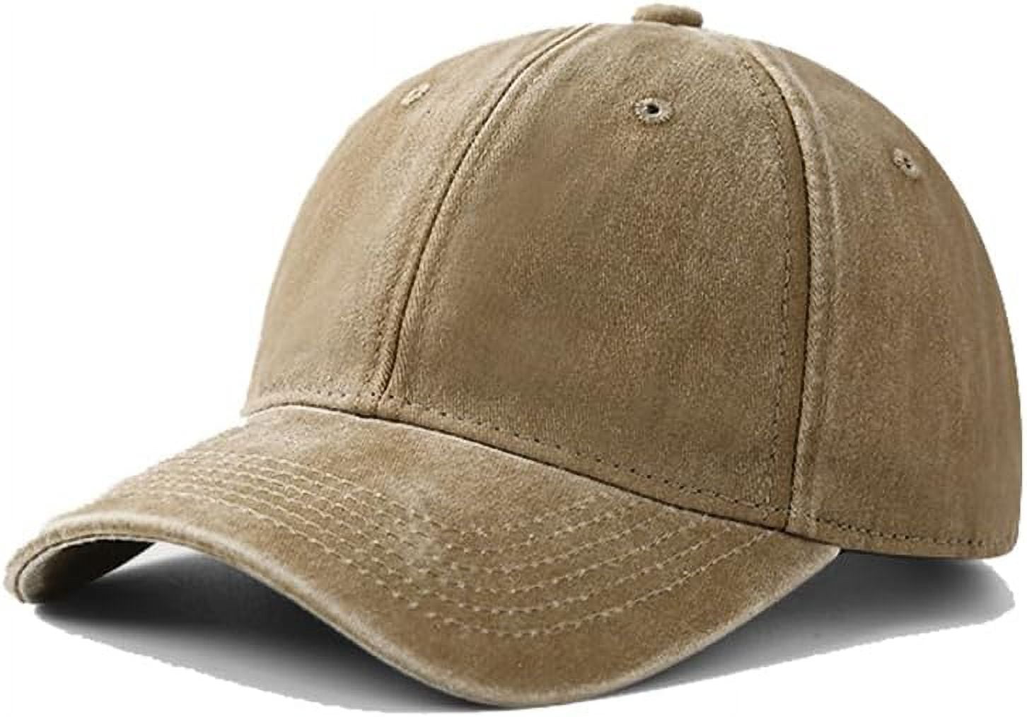 LinYooLi Oversize XXL Baseball Cap for Big Heads 23.6"-25.6", Denim Large Baseball Hat ...