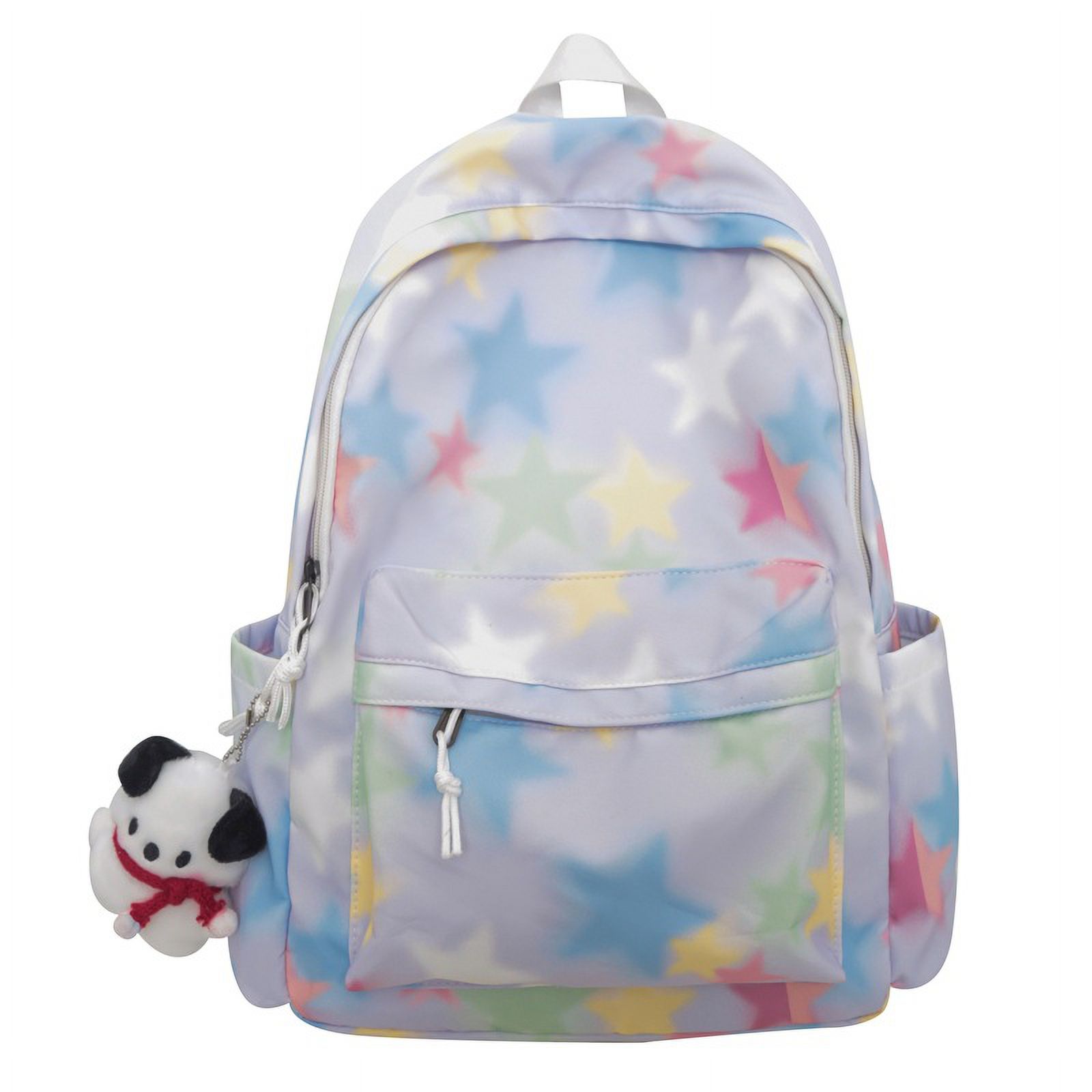 LinYooLi Painted Star Backpack For Women's Trend Middle And High School ...