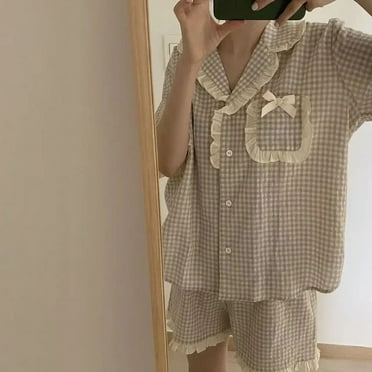 Anygrew Summer Pajama Sets For Womens Shorts Soft Pj Set 2 Piece ...