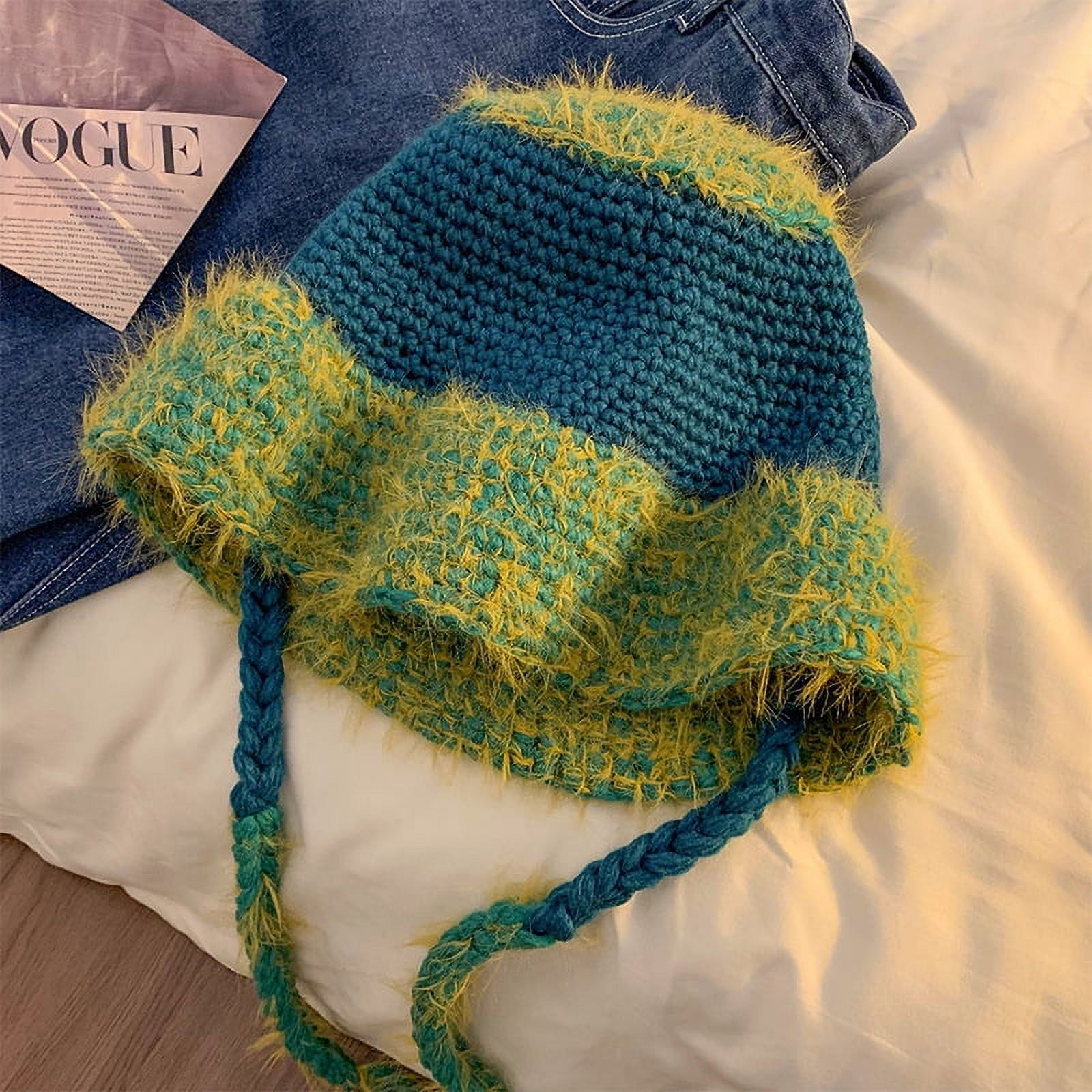 LinYooLi Personal Knitted Fisherman Hat Female Winter Big Head ...