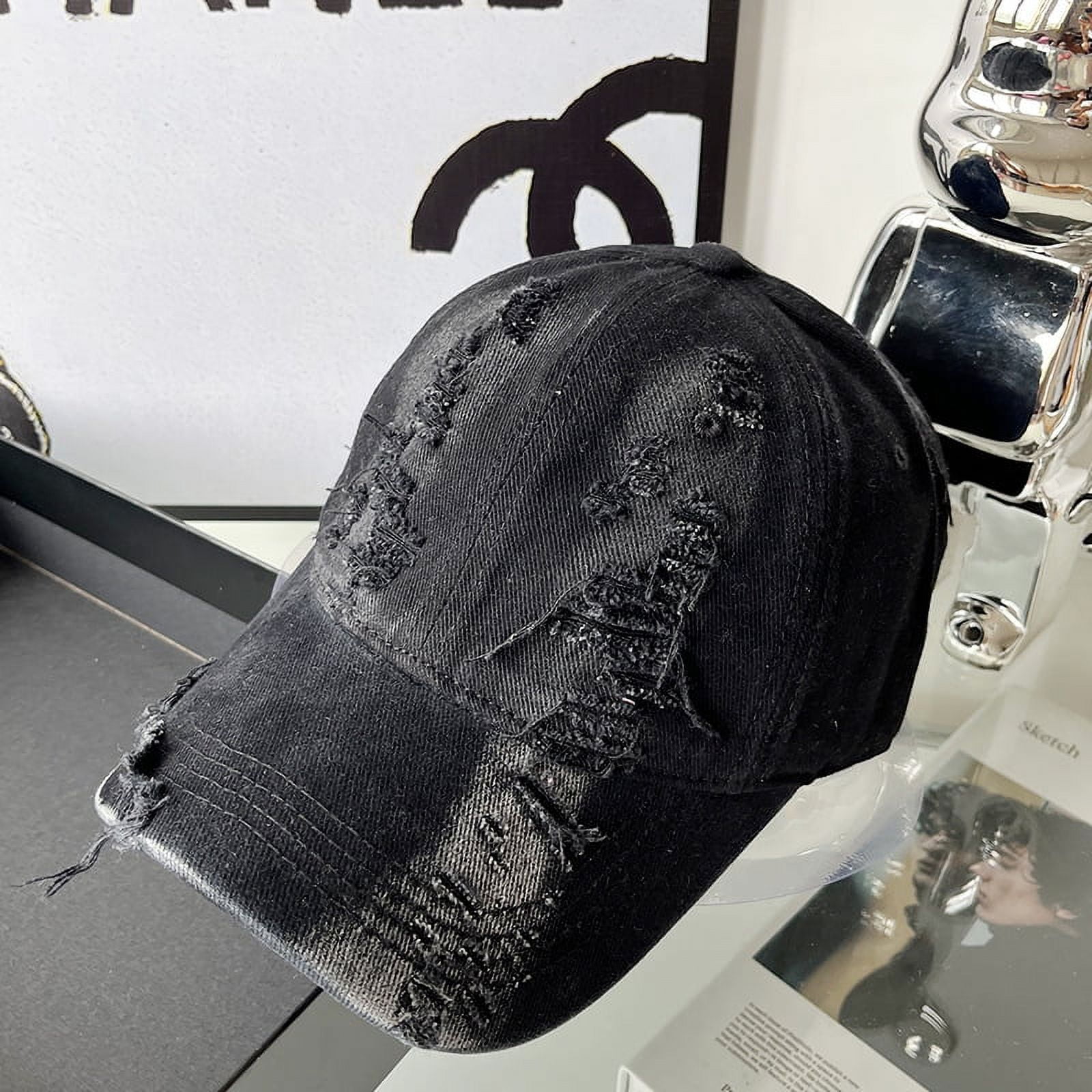 LinYooLi Polying Gradient Colorful Personality Peaked Hats Female Retro ...