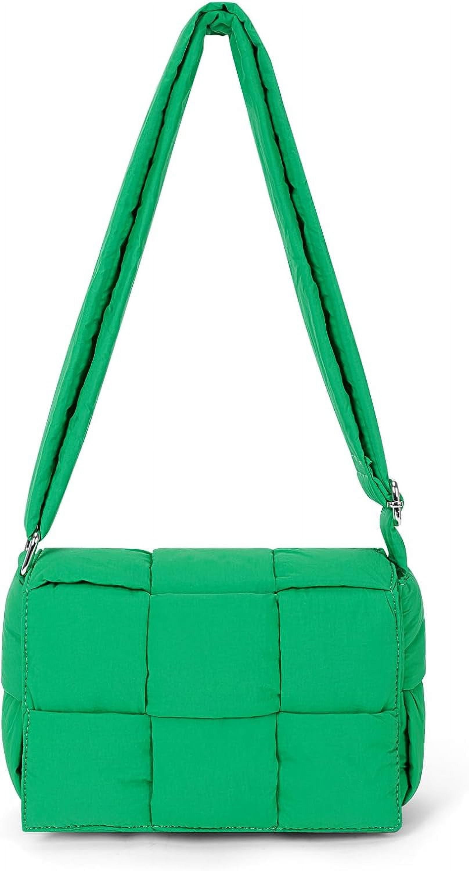 Genmaisima Puffer Crossbody Bag Quilted Woven Shoulder Bag for Women ...