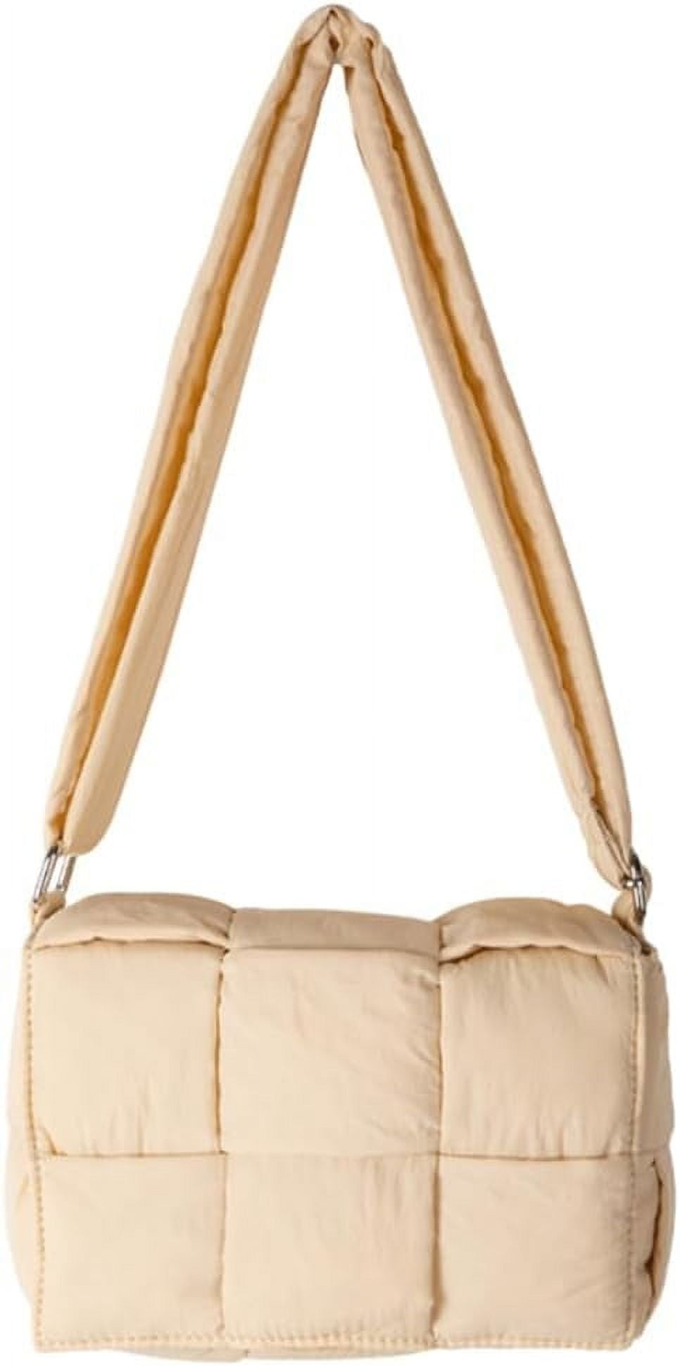 LinYooLi Puffer Crossbody Bag Quilted Woven Shoulder Bag for Women ...