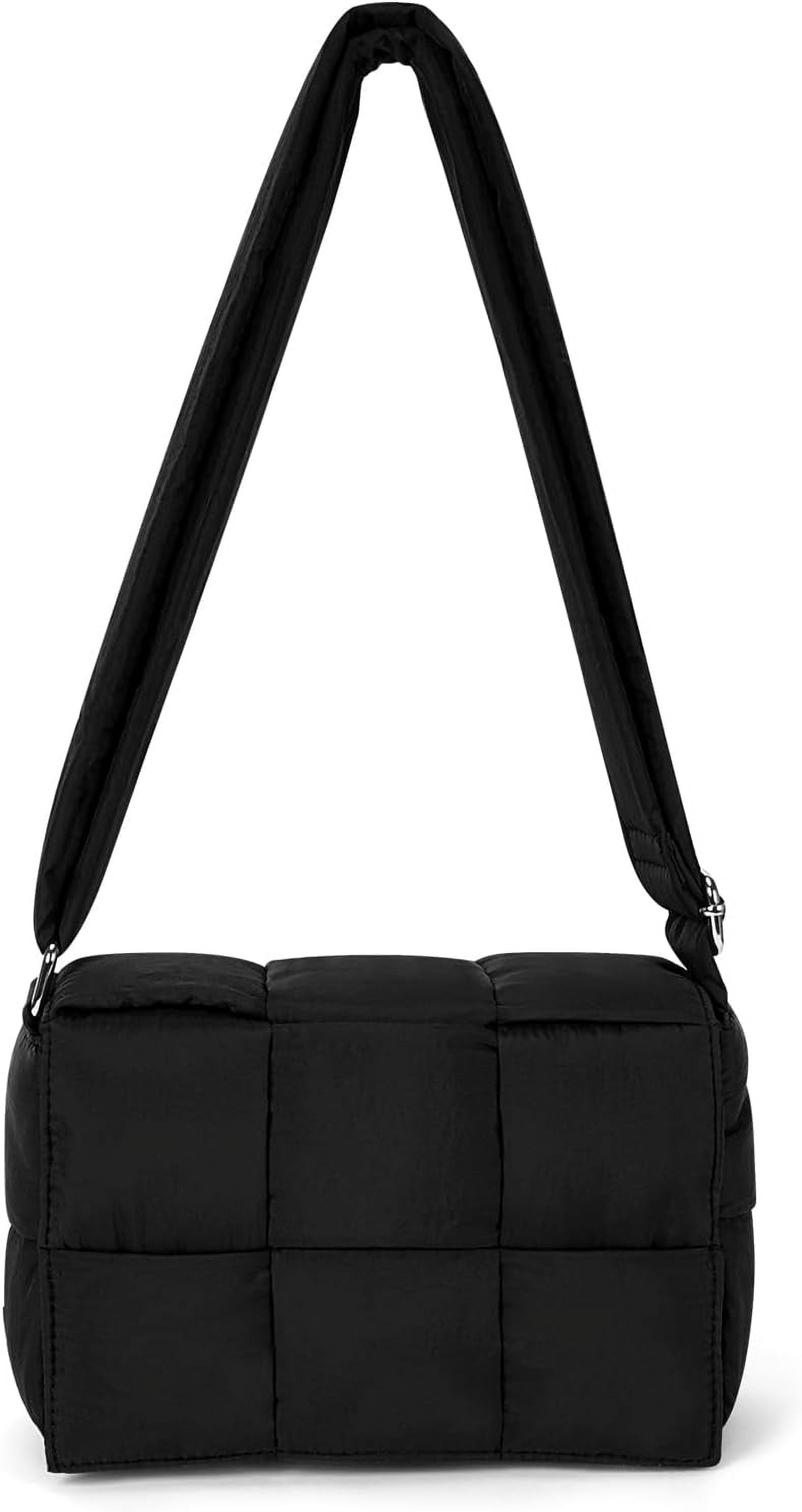 Genmaisima Puffer Crossbody Bag Quilted Woven Shoulder Bag for Women ...