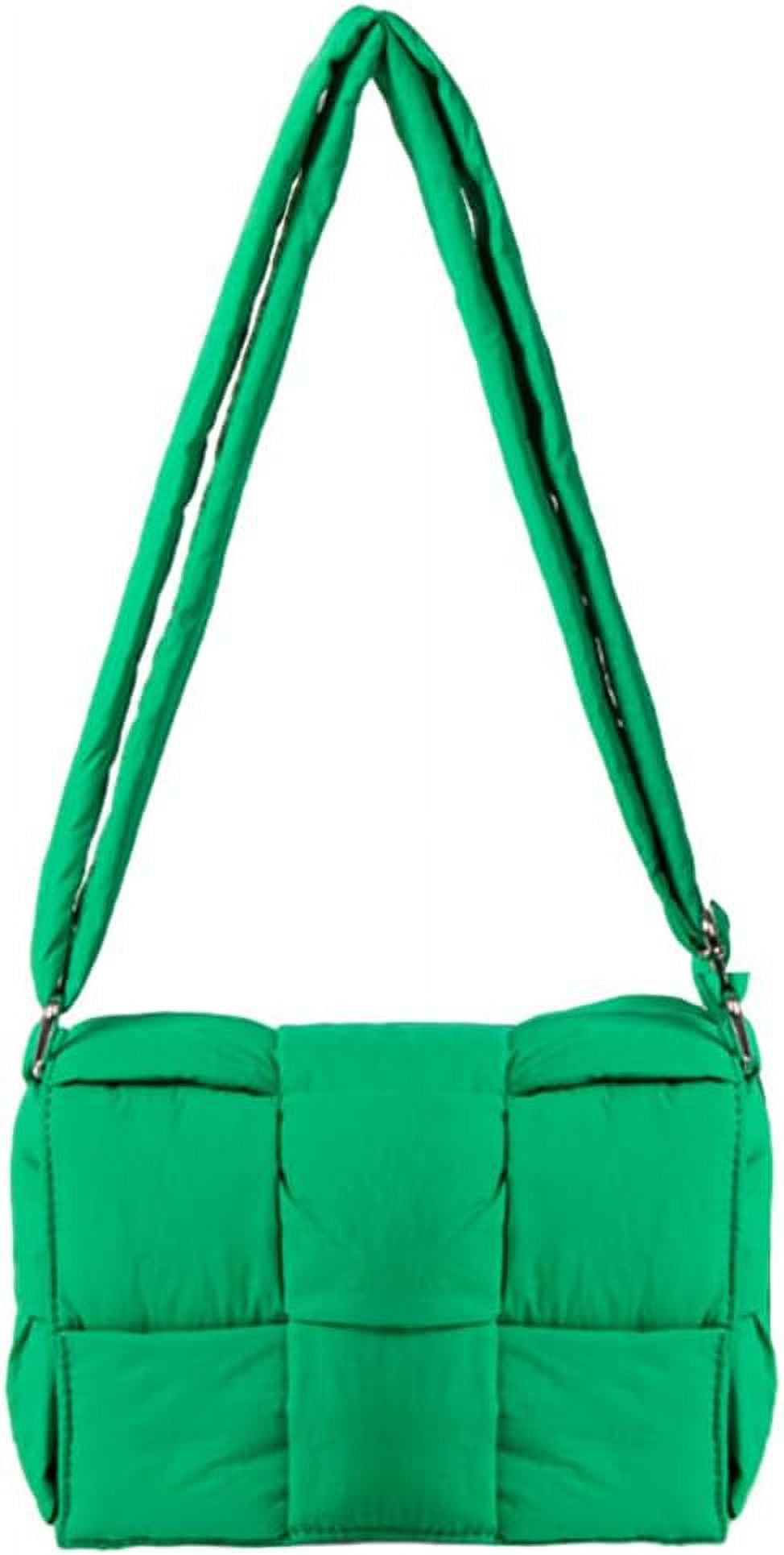 Genmaisima Puffer Crossbody Bag Quilted Woven Shoulder Bag for Women ...