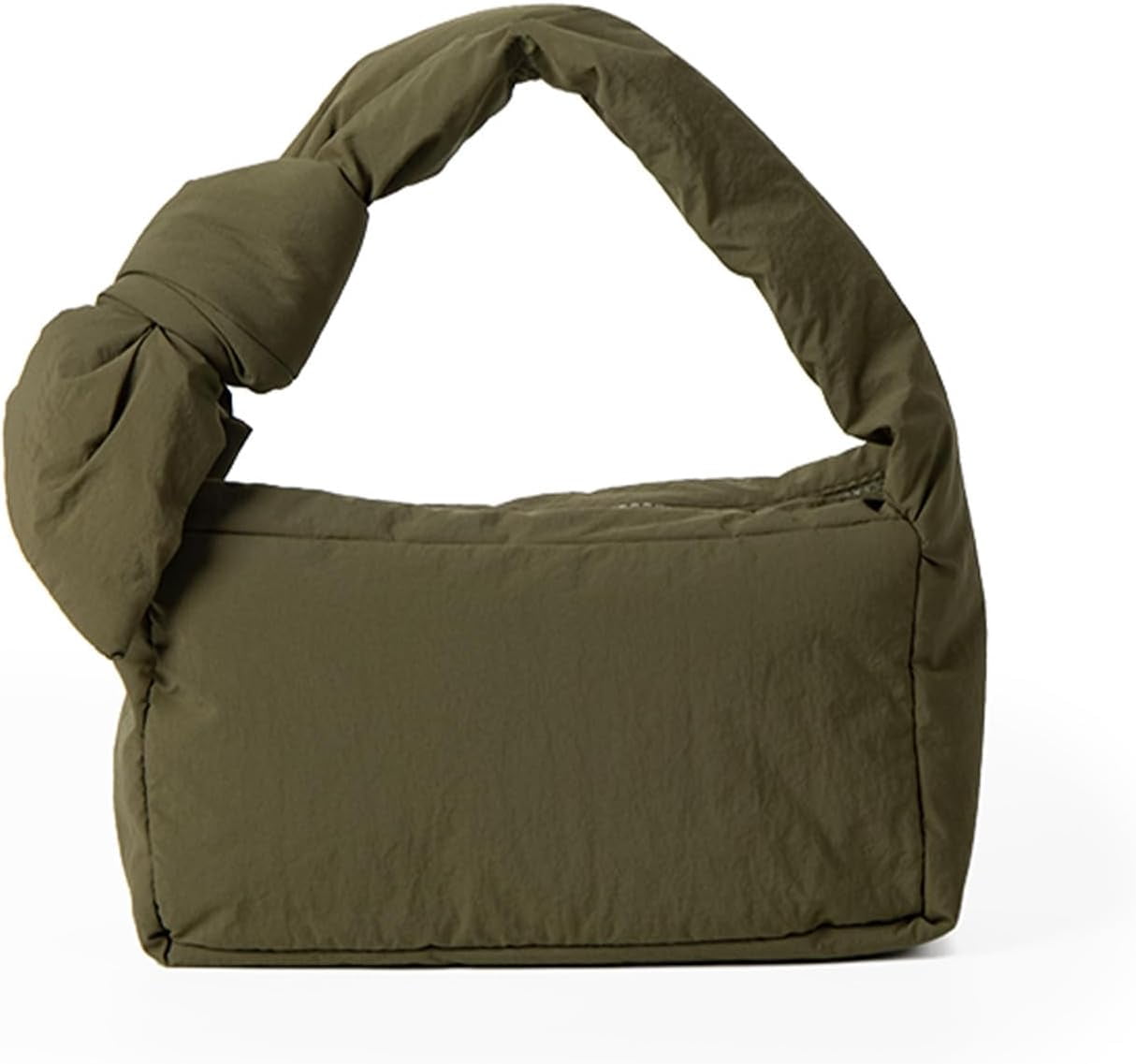 LinYooLi Puffer Tote Bag, Small Soft Nylon Knotted Handbag Winter ...