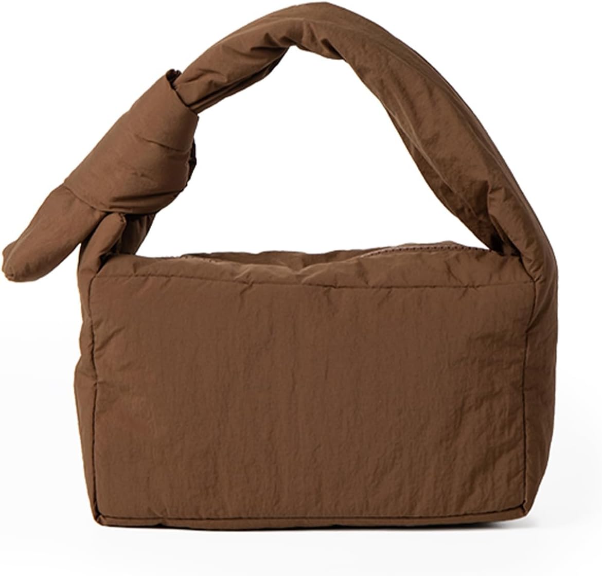 LinYooLi Puffer Tote Bag, Small Soft Nylon Knotted Handbag Winter ...
