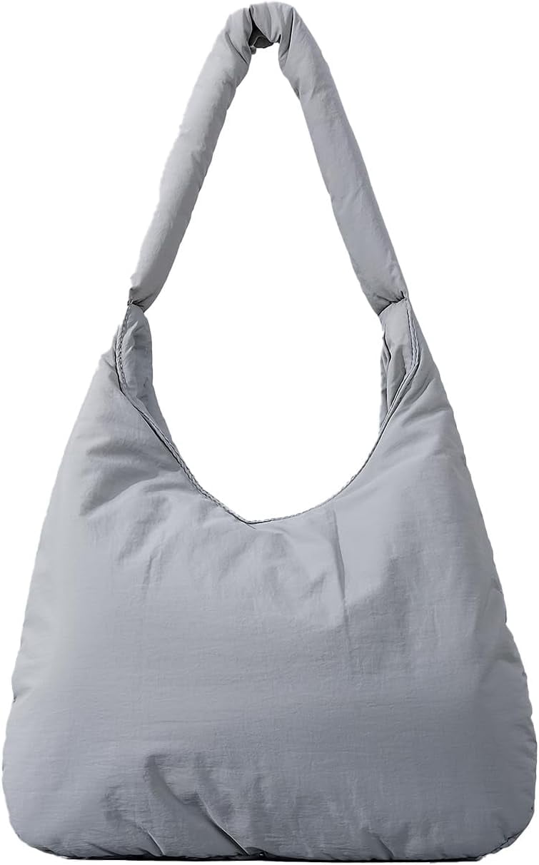 LinYooLi Puffer Tote Bag, Soft Lightweight Designer Nylon Crossbody ...