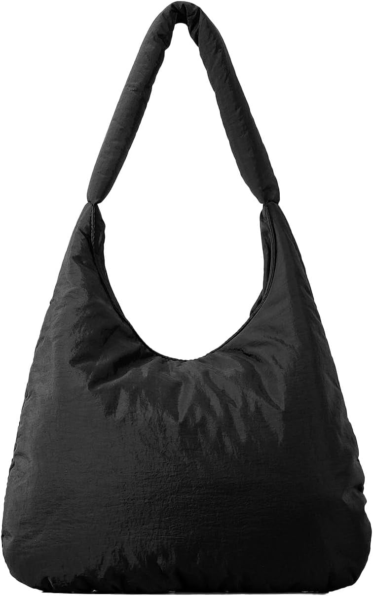 LinYooLi Puffer Tote Bag, Soft Lightweight Designer Nylon Crossbody ...