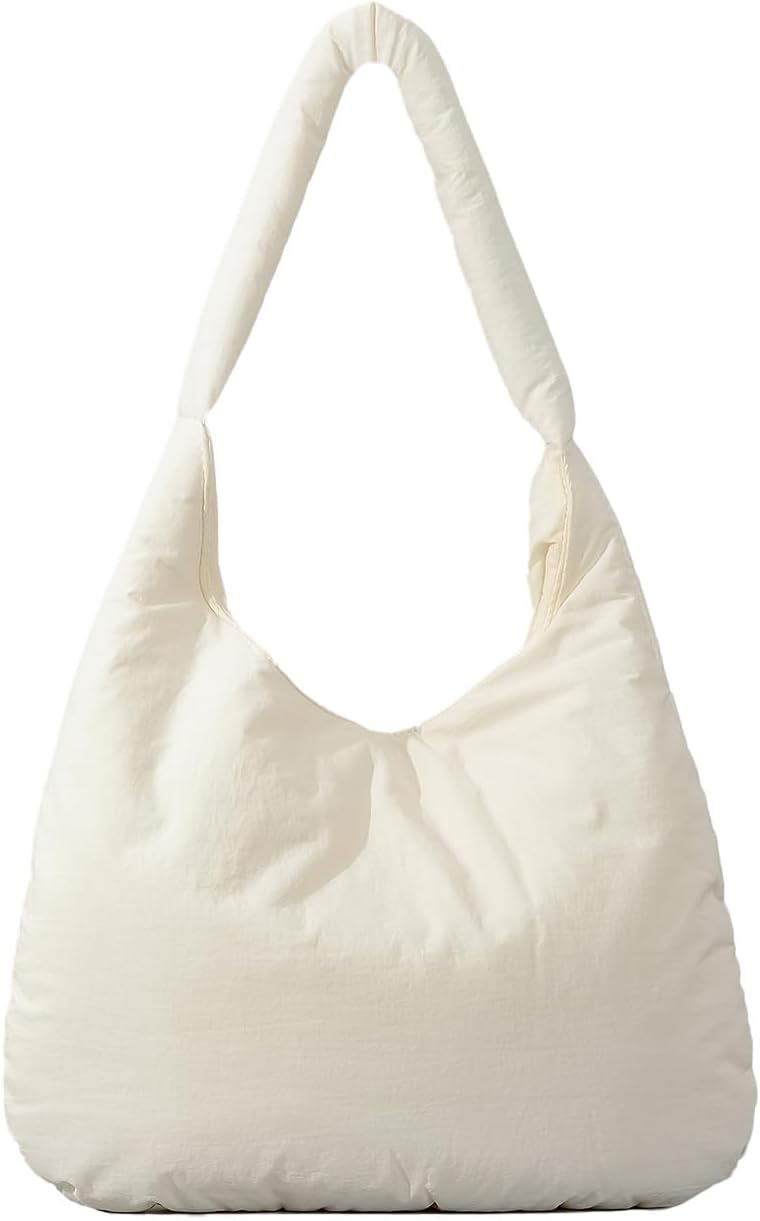 LinYooLi Puffer Tote Bag, Soft Lightweight Designer Nylon Crossbody ...