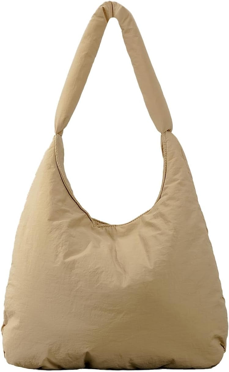 LinYooLi Puffer Tote Bag, Soft Lightweight Designer Nylon Crossbody ...