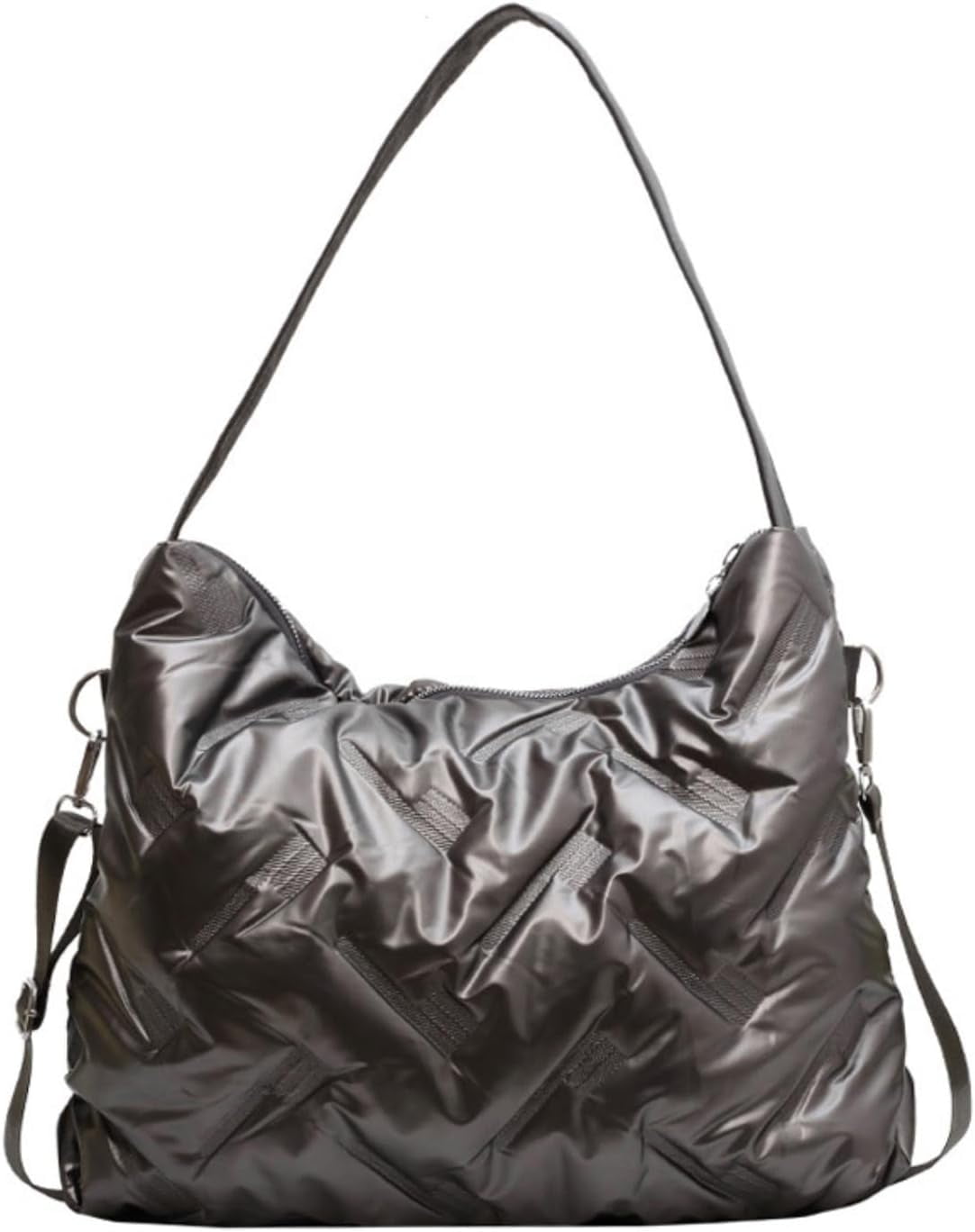 LinYooLi Puffer Tote Bag for Women Puffy Hobo Crossbody Bag Lightweight ...