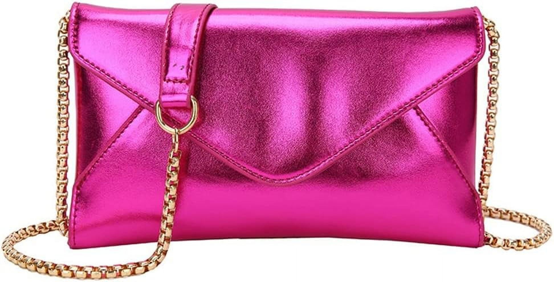 LinYooLi Purses Handbag Envelope Evening Clutch Crossbody Bags Glossy ...