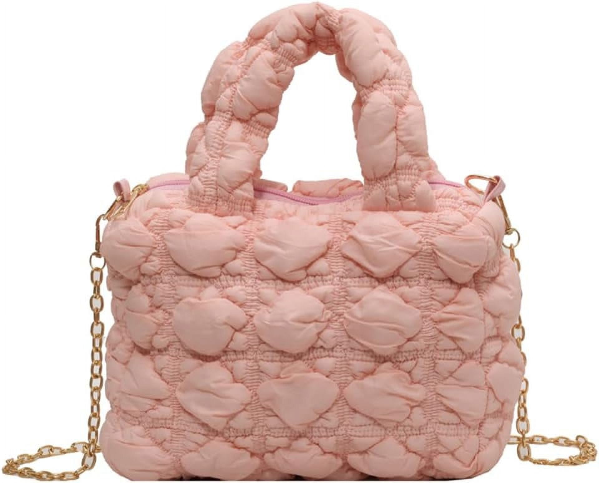 LinYooLi Quilted Crossbody Bag for Women Shoulder Purse with Chain ...
