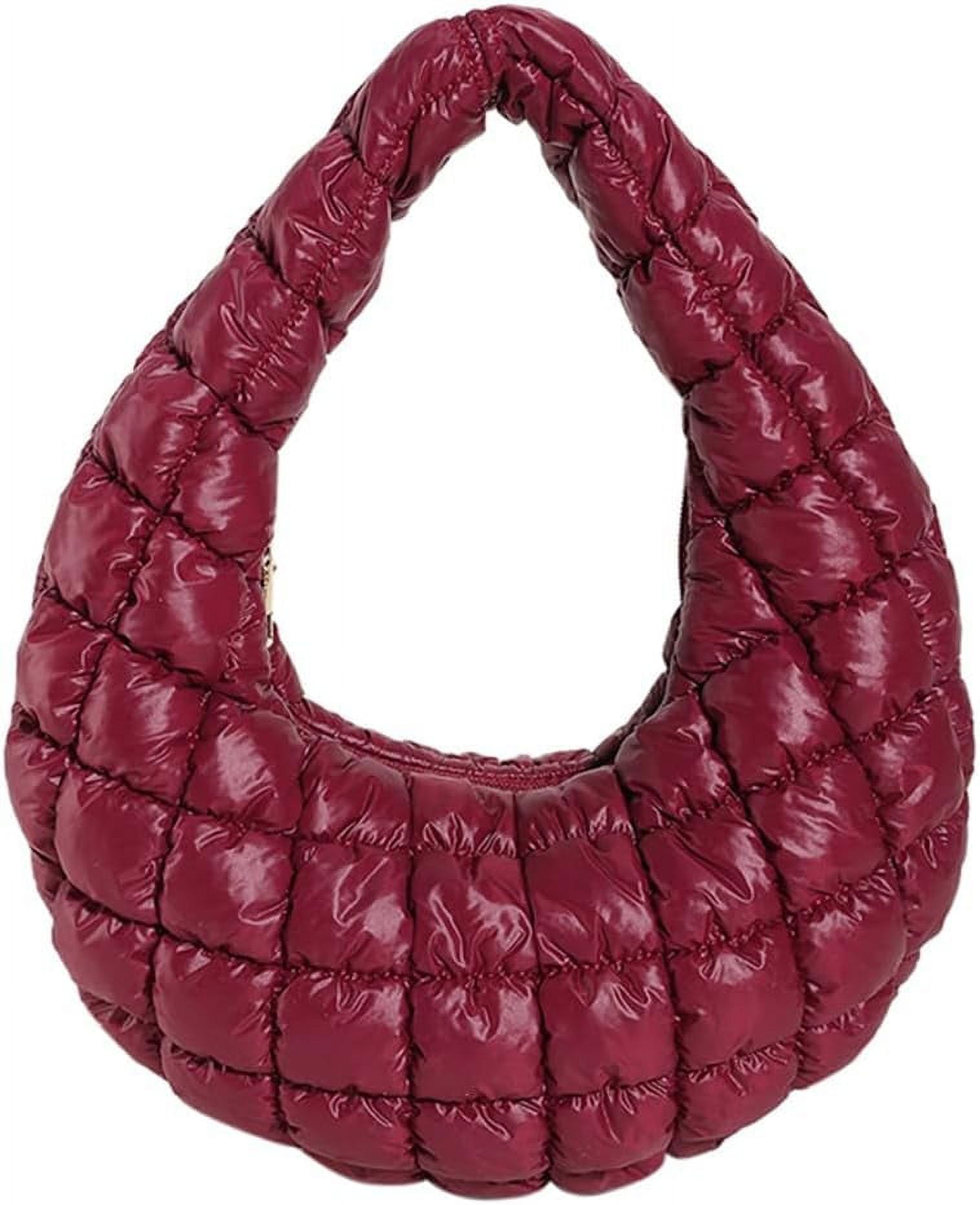 LinYooLi Quilted Hobo Handbag for Women Shoulder Purse Puffer Clutch ...