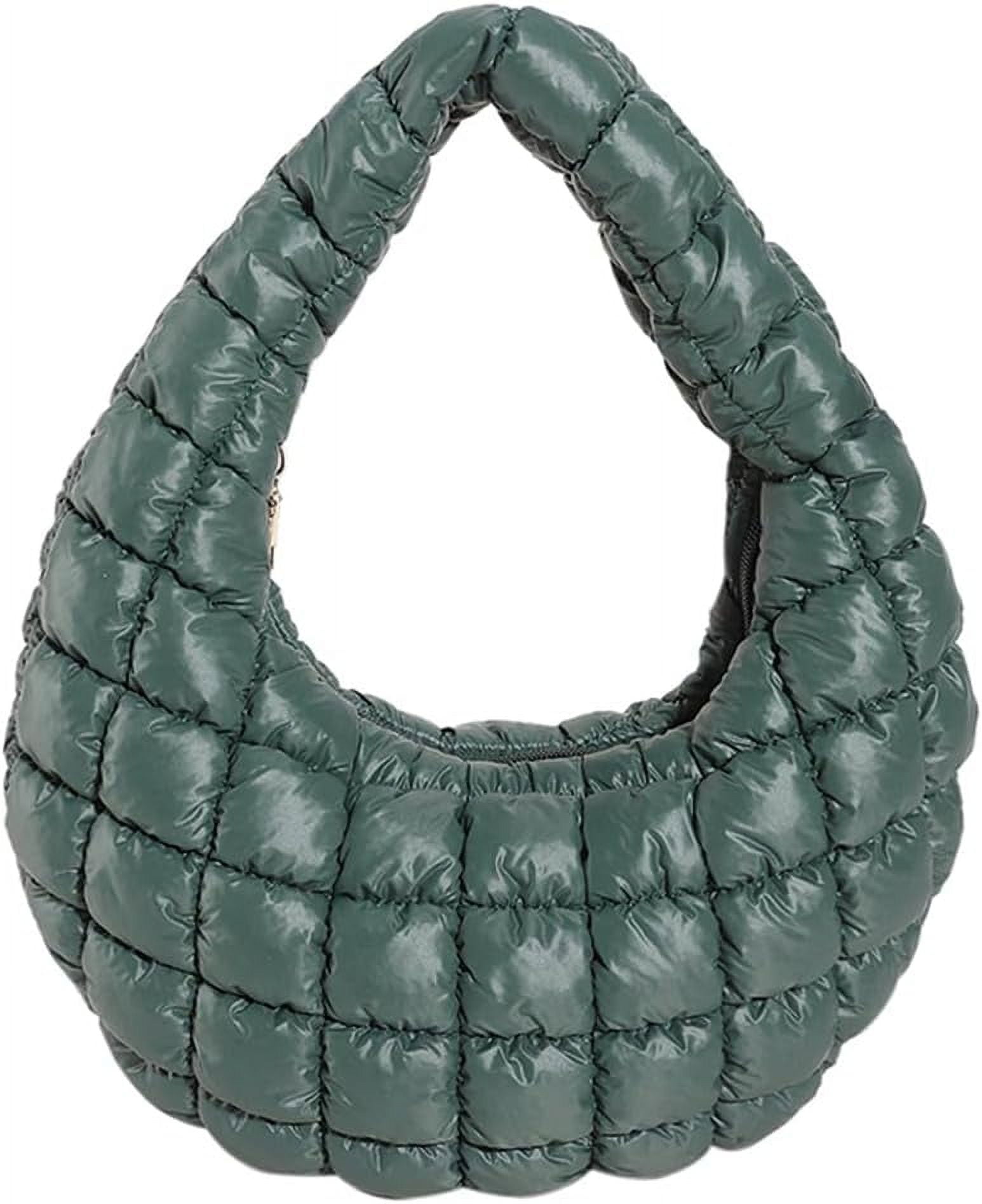 LinYooLi Quilted Hobo Handbag for Women Shoulder Purse Puffer Clutch ...