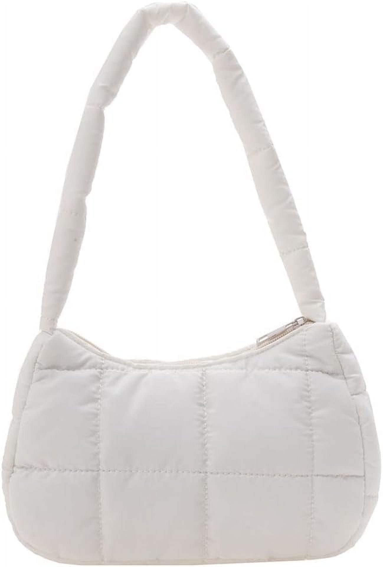 LinYooLi Quilted Puffer Handbag Padded Puffy Purse for Women ...