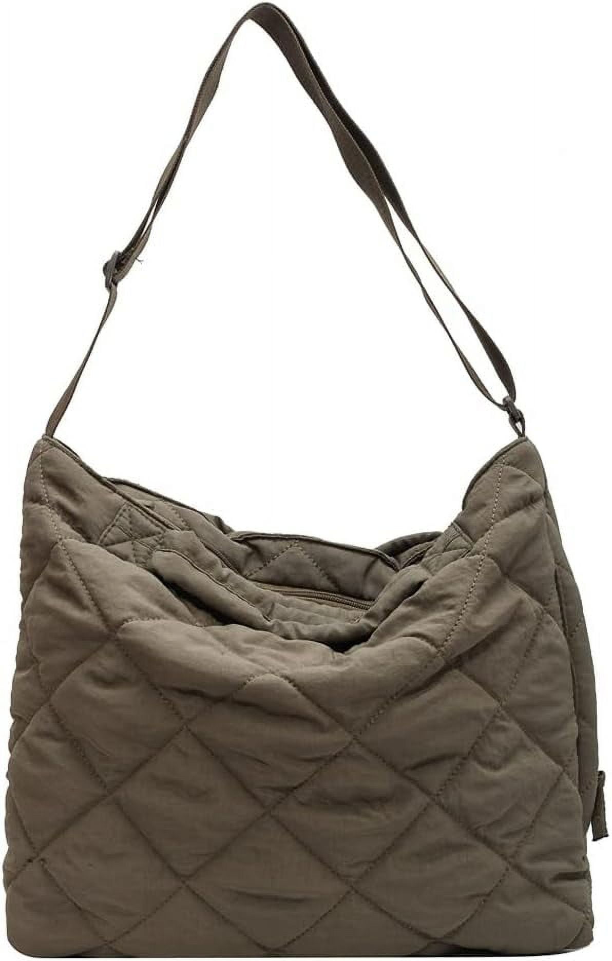 LinYooLi Quilted Tote Bag for Women Puffer Hobo Handbag Lightweight ...